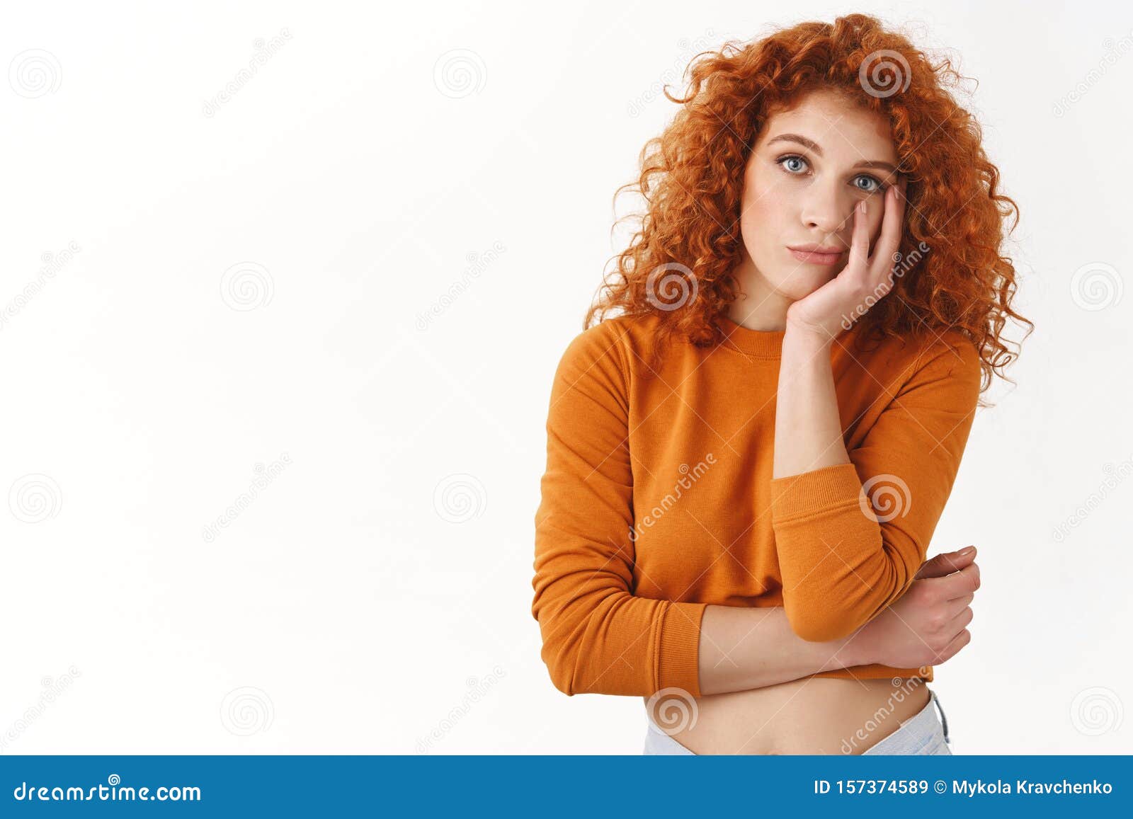 Reluctant Redhead Man In Glasses Raising Hands In Refusal Gesture Step