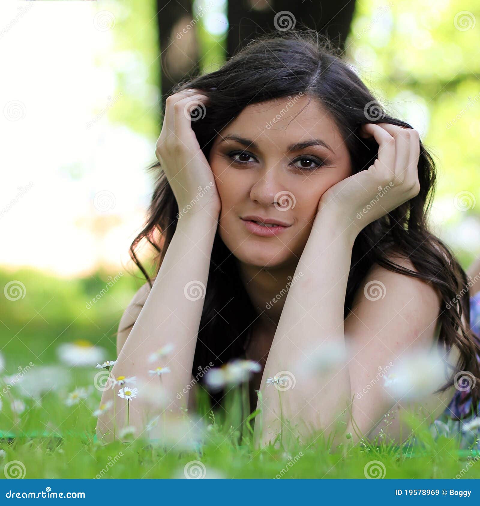 Girl in the field stock image. Image of european, caucasian - 19578969
