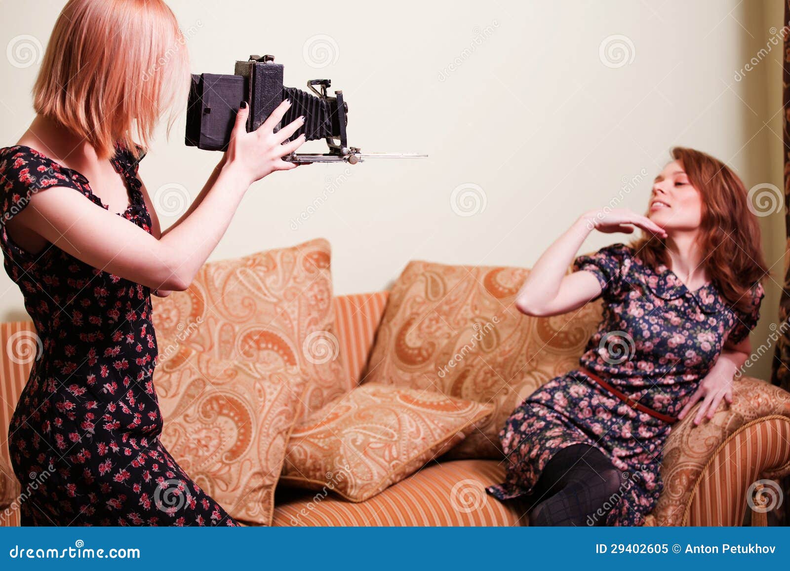 Girl filming model stock image. Image of photographer - 29402605