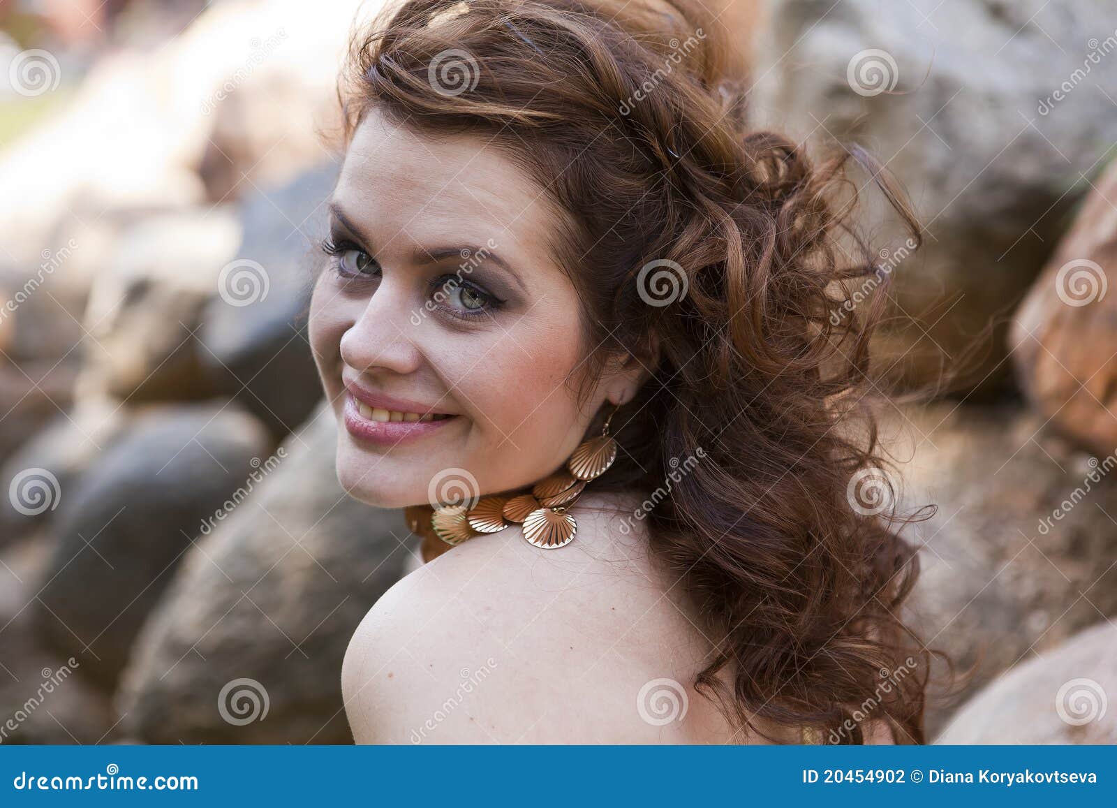 Girl with flowing hair stock photo. Image of seduction - 20454902