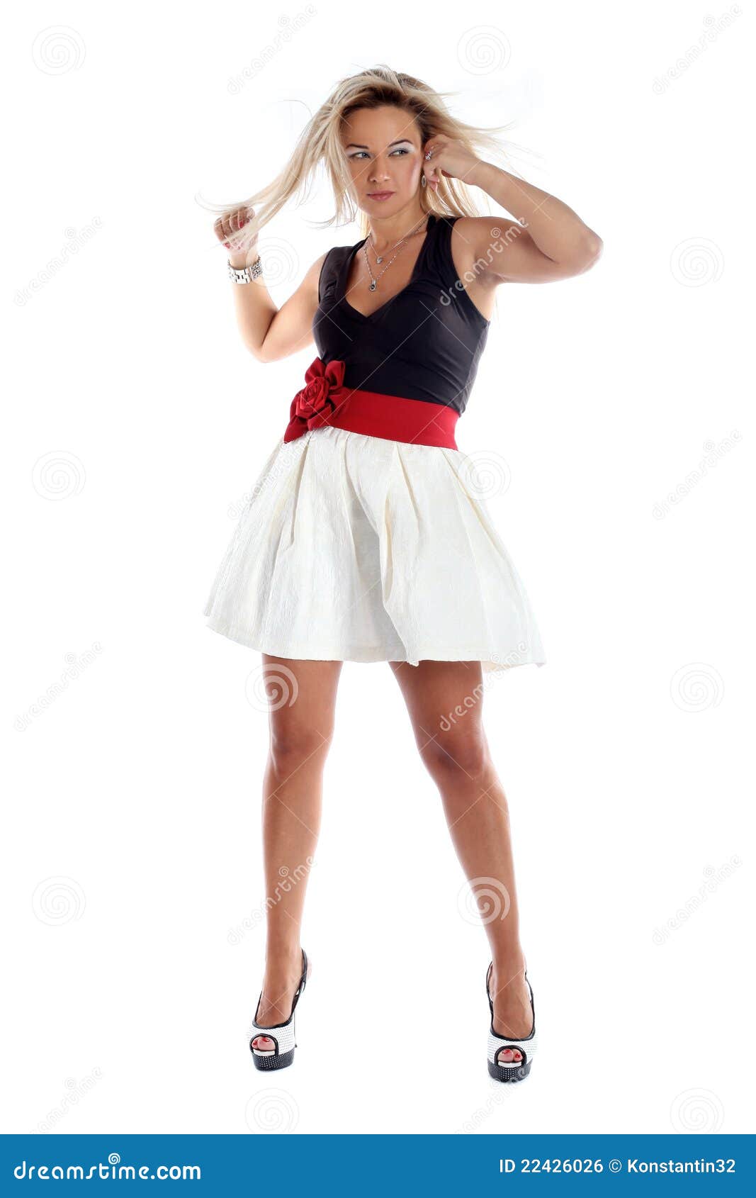 Girl with fly-away hair stock photo. Image of feminine - 22426026