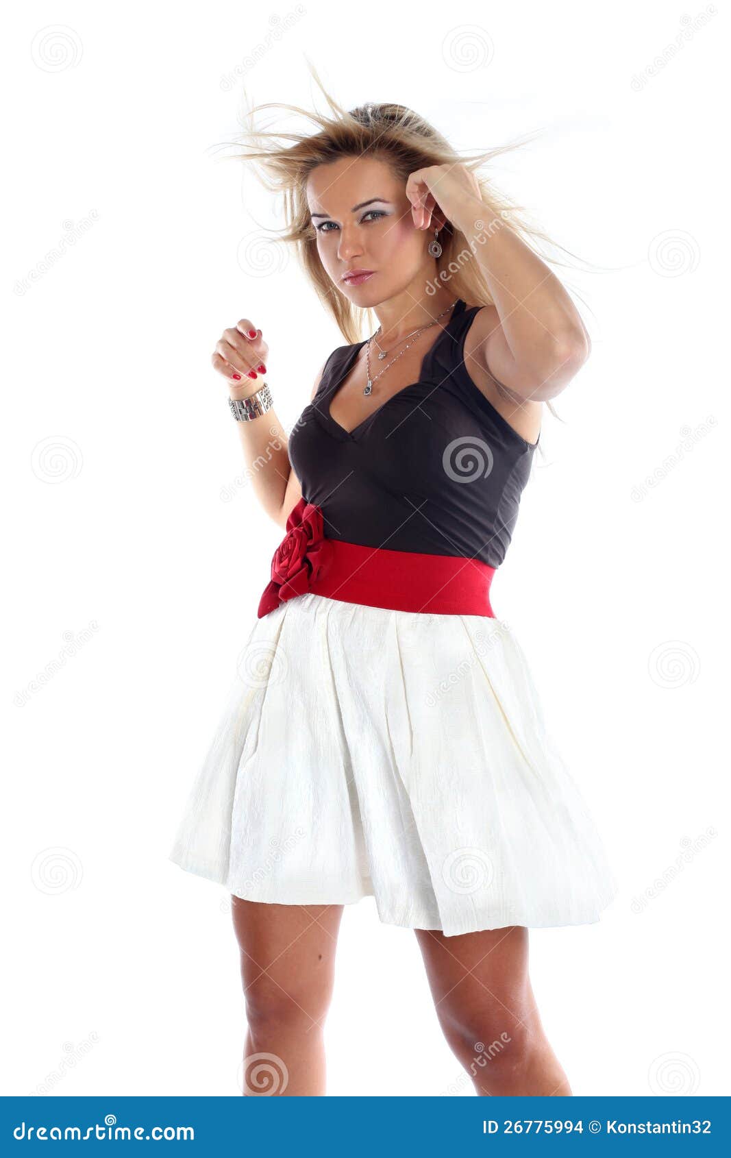 Girl with fly-away hair stock photo. Image of female - 26775994