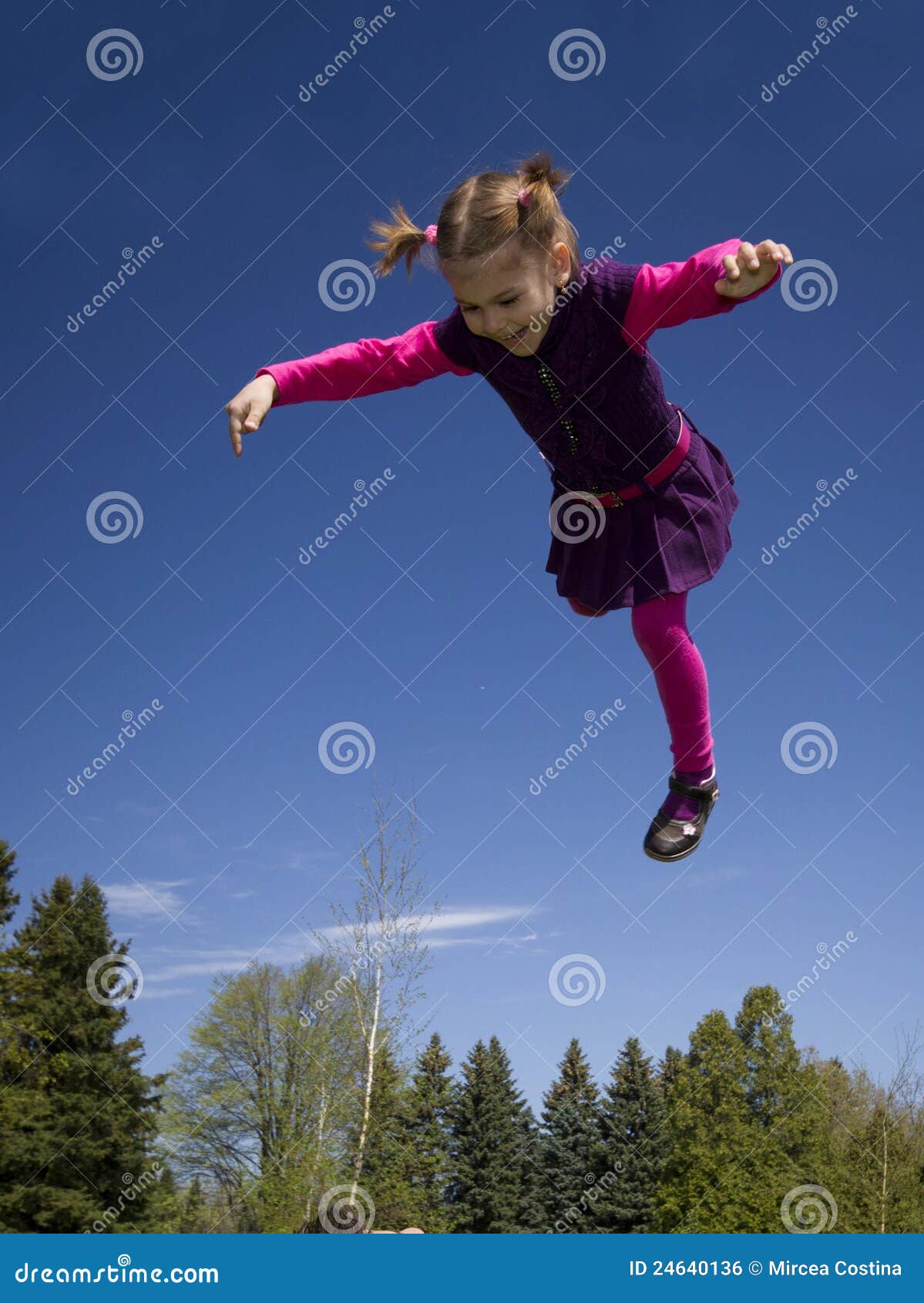 Girl flying stock photo. Image of daughter, beautiful - 24640136