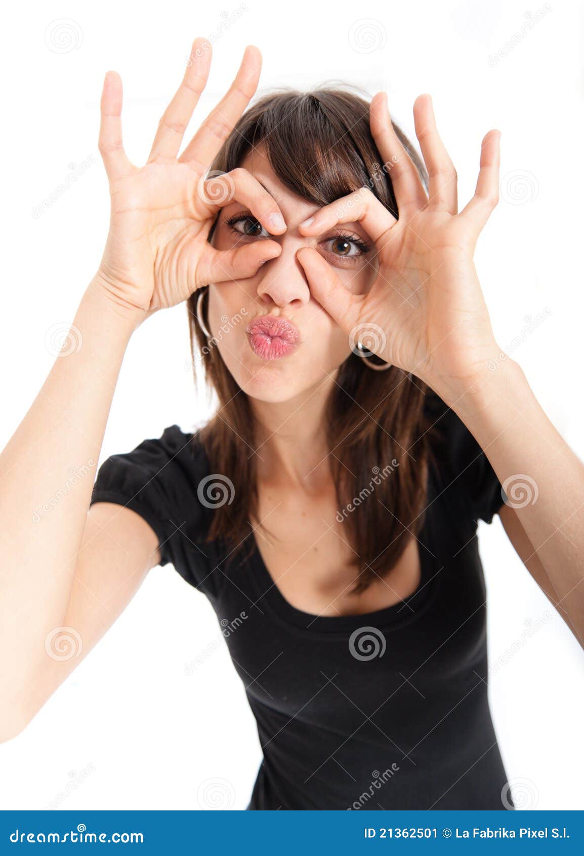 Girl fooling around stock image. Image of lifestyles - 21362501