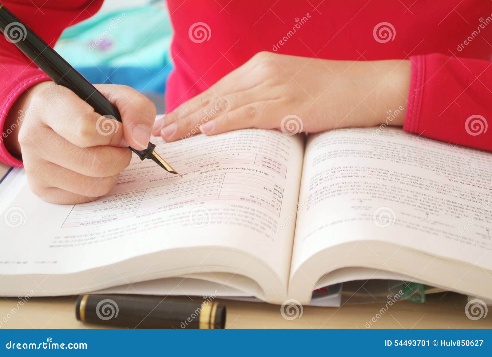 Girl Friday Writing Down the Information Stock Image - Image of ...