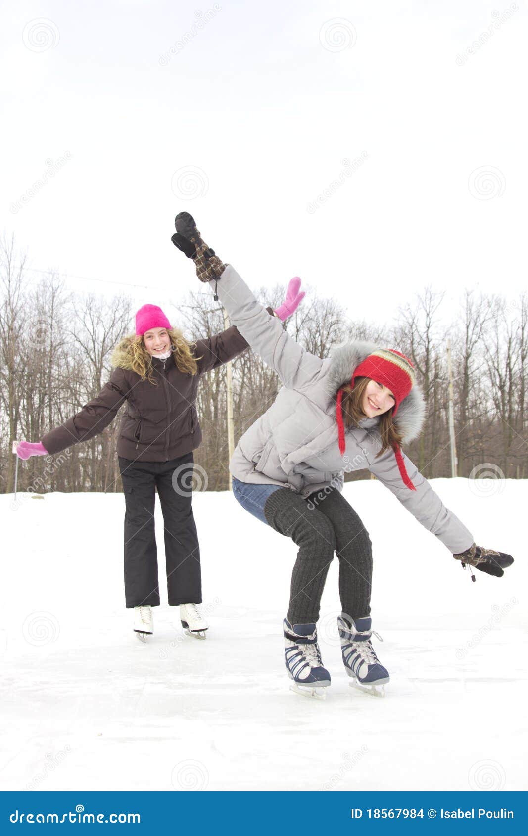 Girl friends skating stock photo. Image of joyful, skate - 18567984