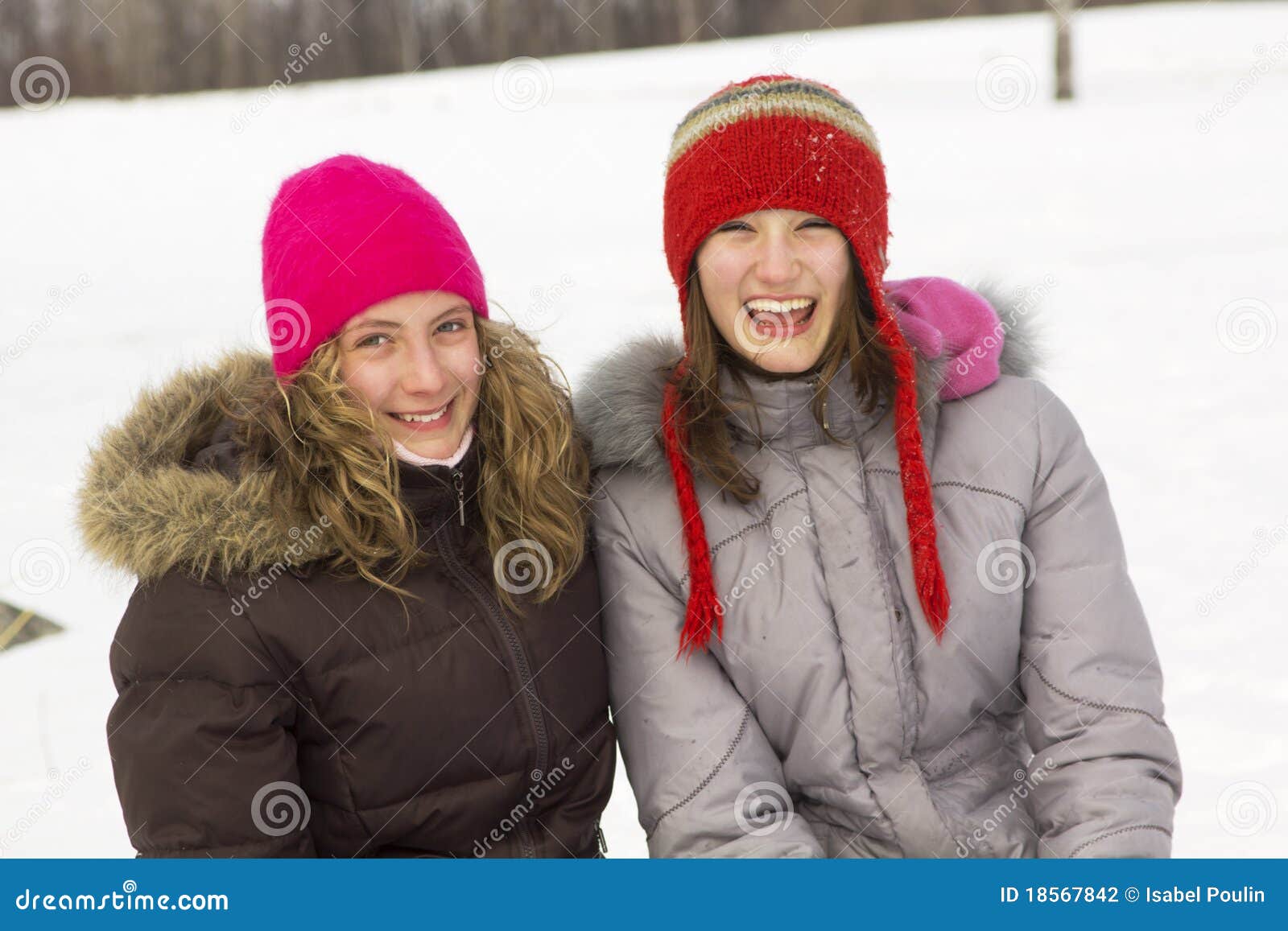 Girl friends in winter stock photo. Image of face, girlfriend - 18567842