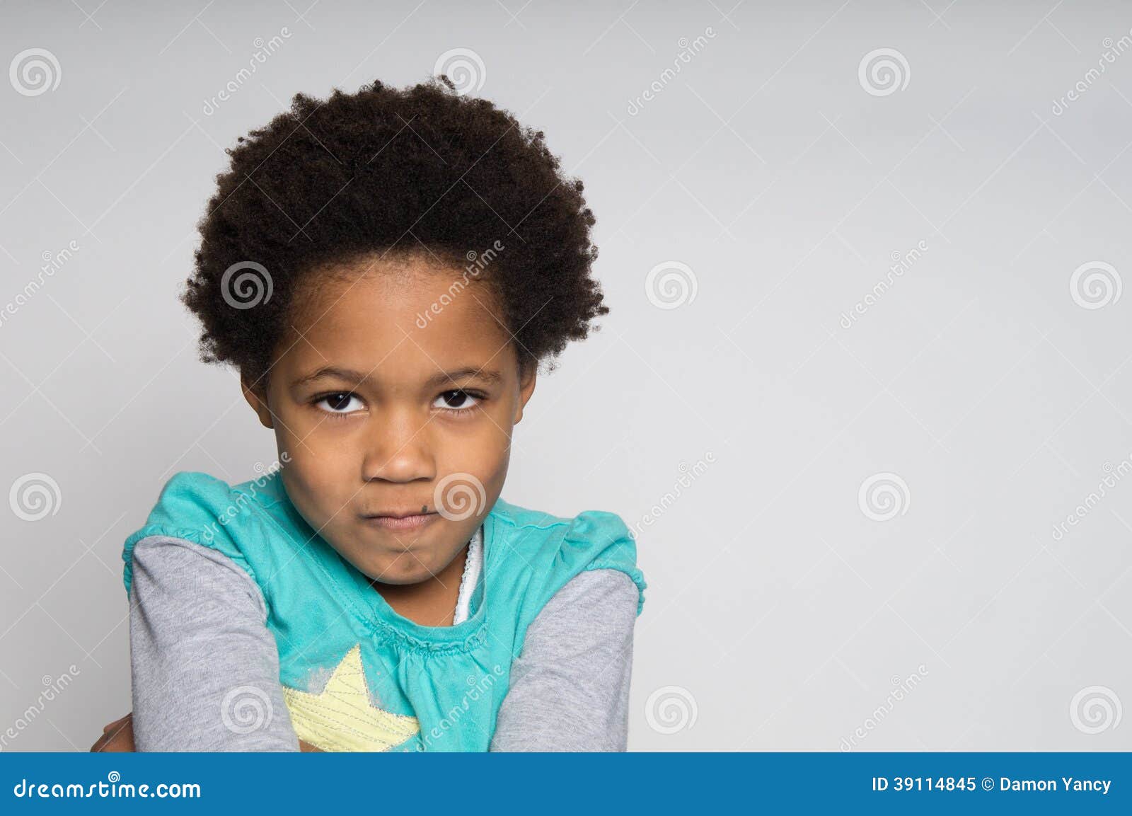 Girl with a frown stock image. Image of hair, natural - 39114845