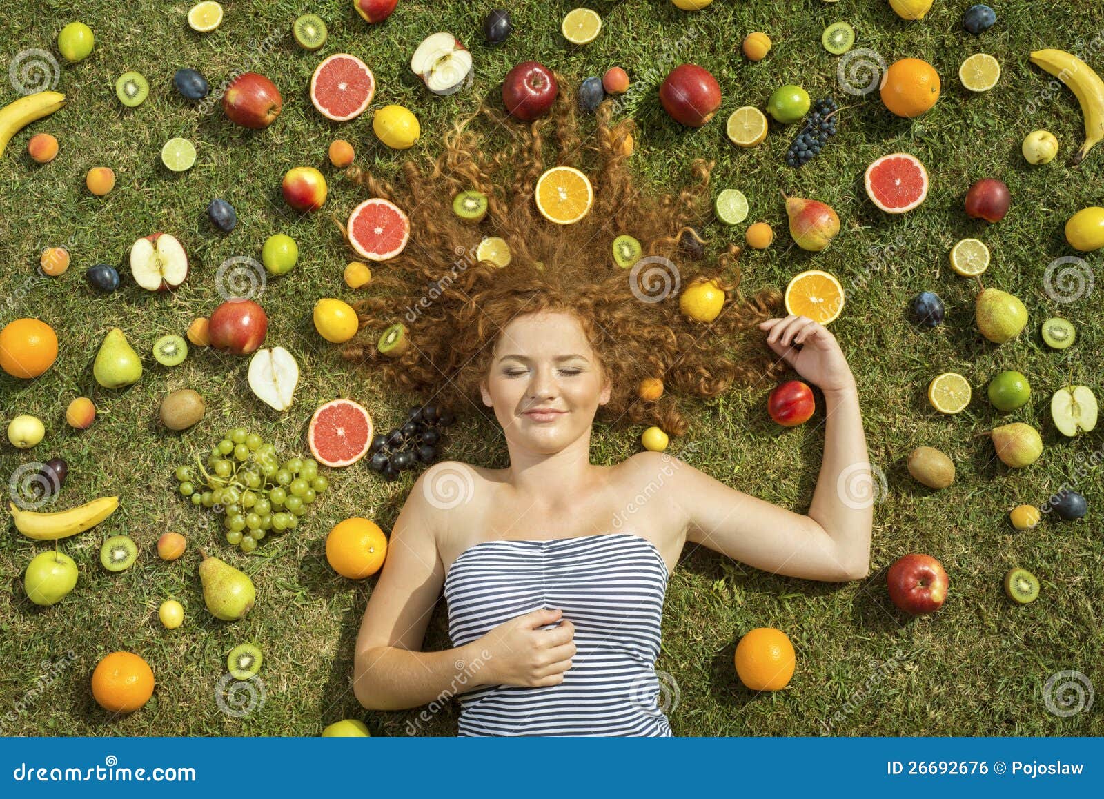 Girl with fruit stock photo. Image of diet, hand, healthcare - 26692676