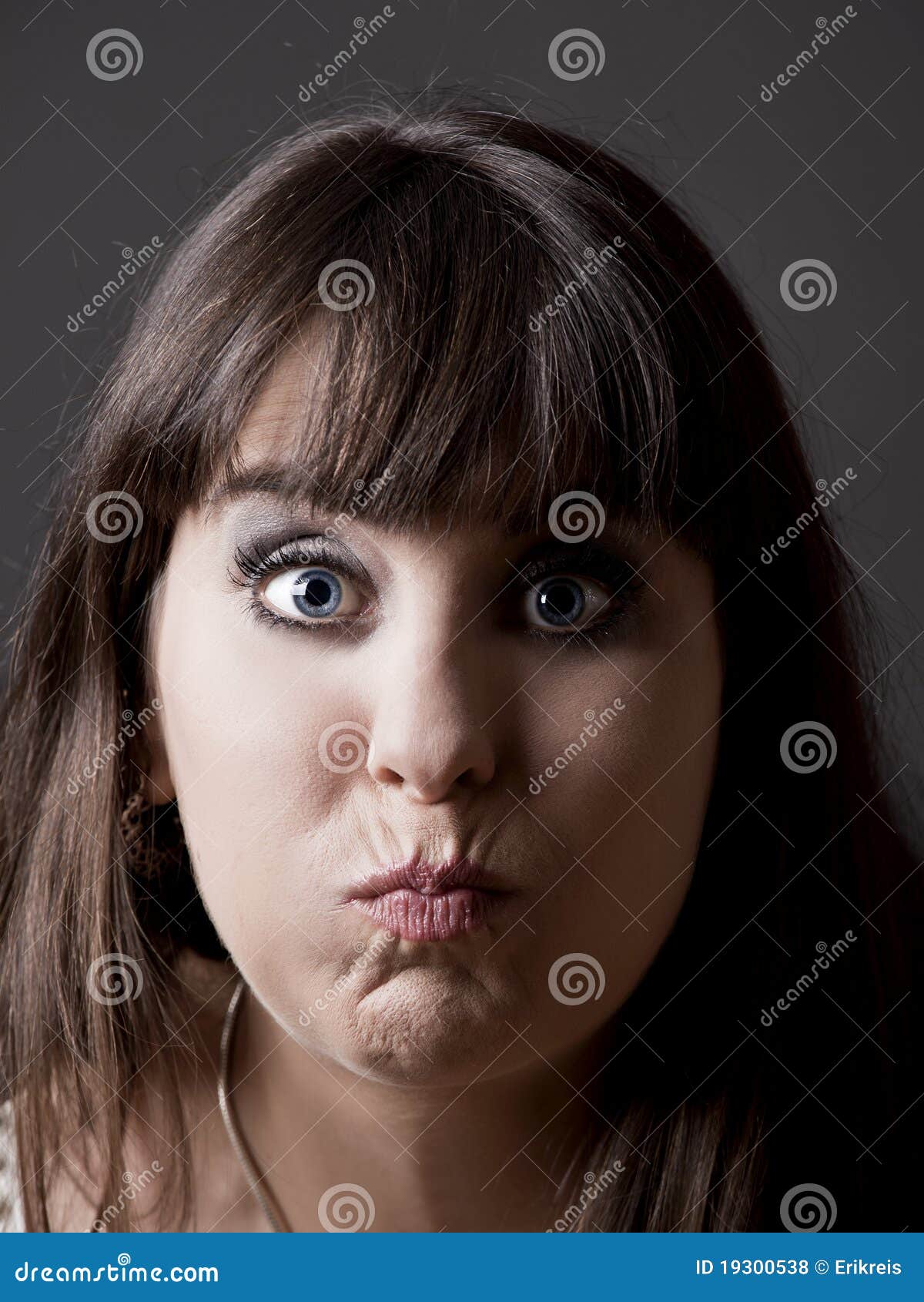 Girl with full cheeks stock photo. Image of beautiful - 19300538