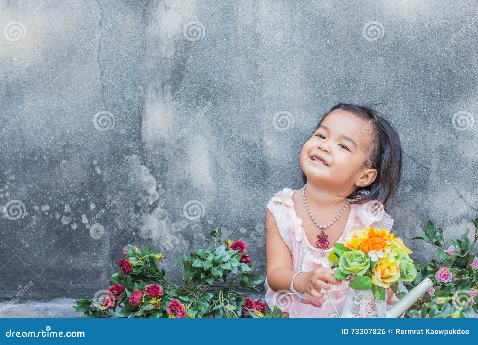 Girl with fun to play. stock photo. Image of child, teen - 73307826