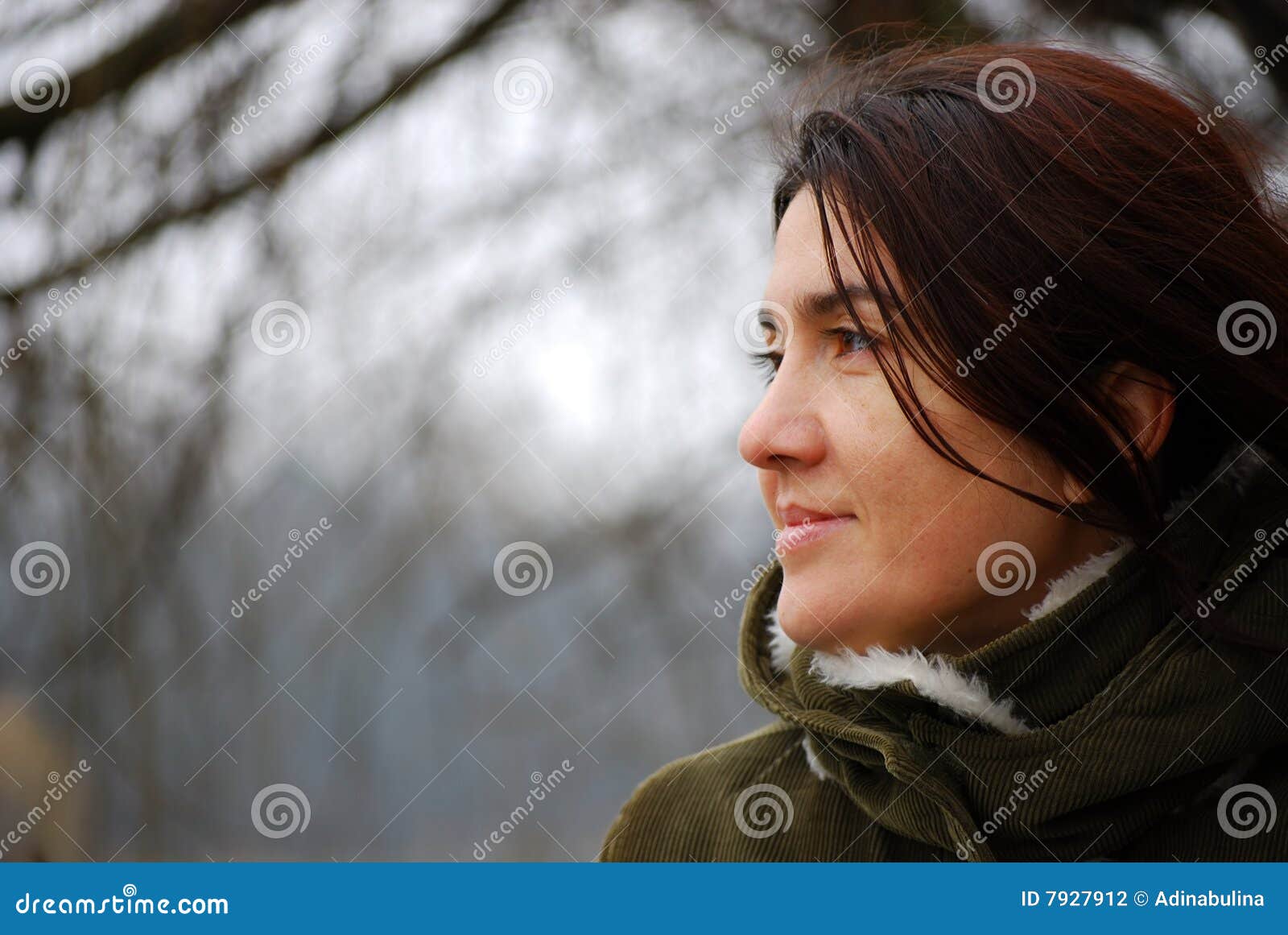 Girl gazing stock photo. Image of foliage, peace, beautiful - 7927912