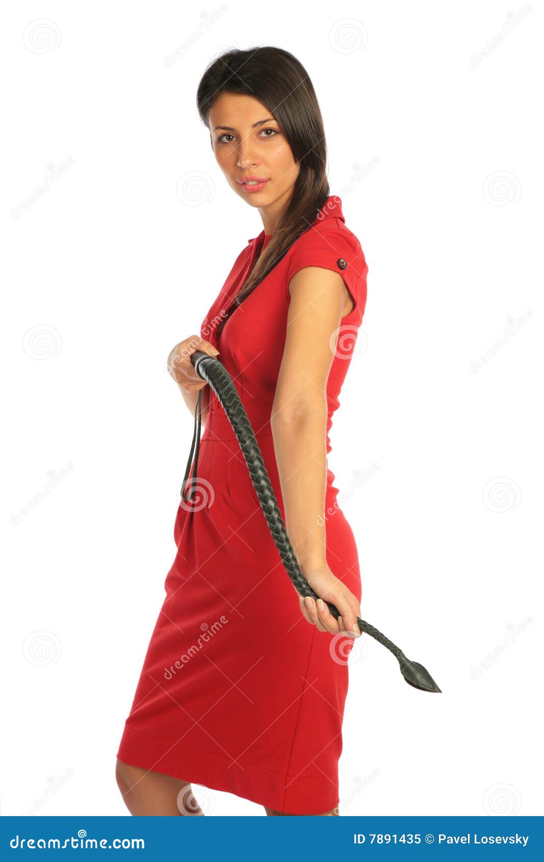 Girl Gets on the Hands a Whip Stock Image - Image of beautiful, playful ...