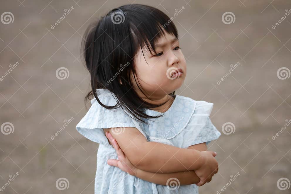 Girl Getting Angry in the Park Stock Photo - Image of child, facial ...