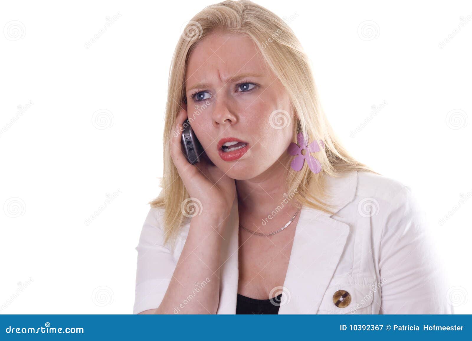 Girl getting mad at phone stock image. Image of blonde - 10392367
