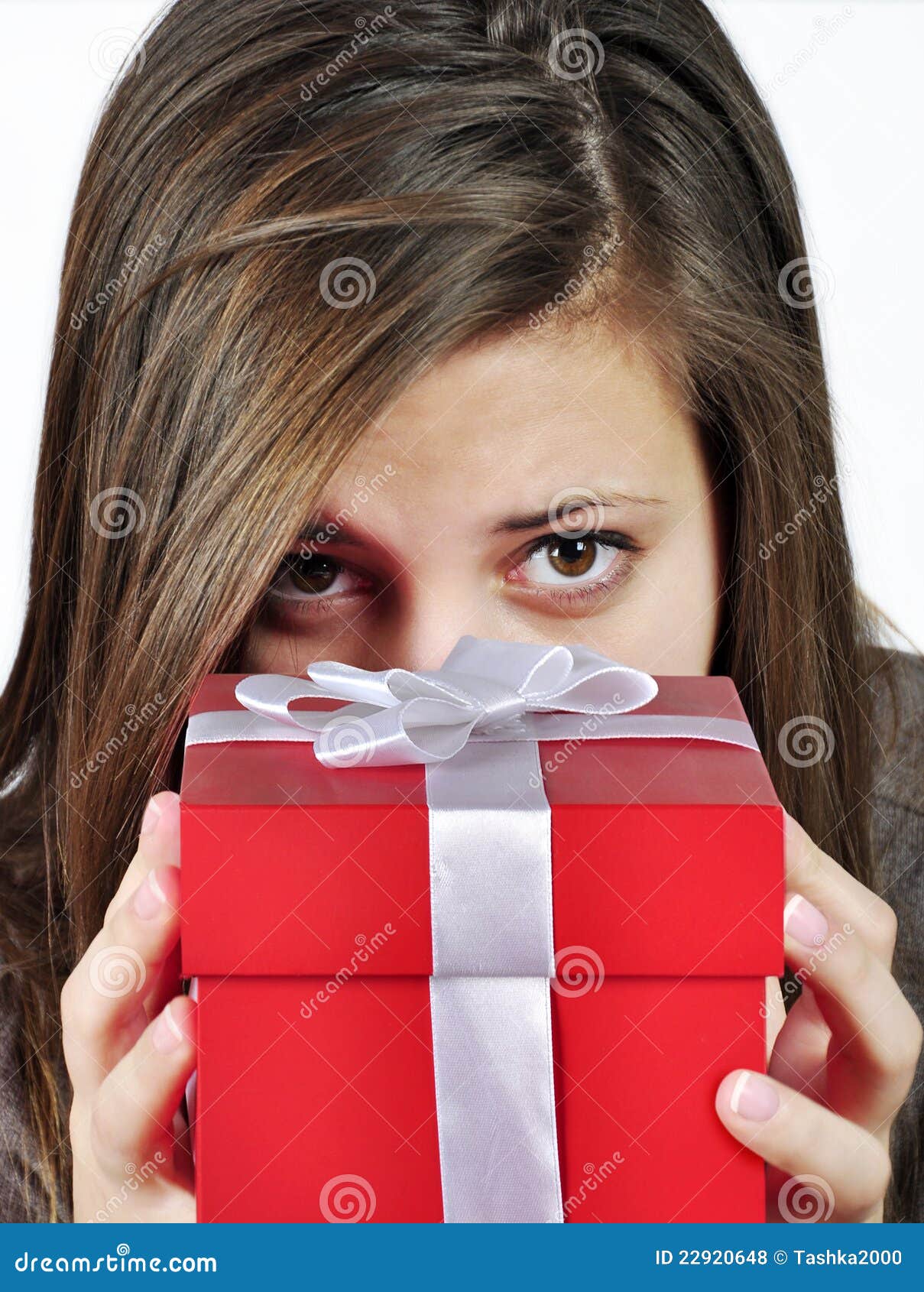 Girl with gift stock photo. Image of female, girl, anniversary - 22920648