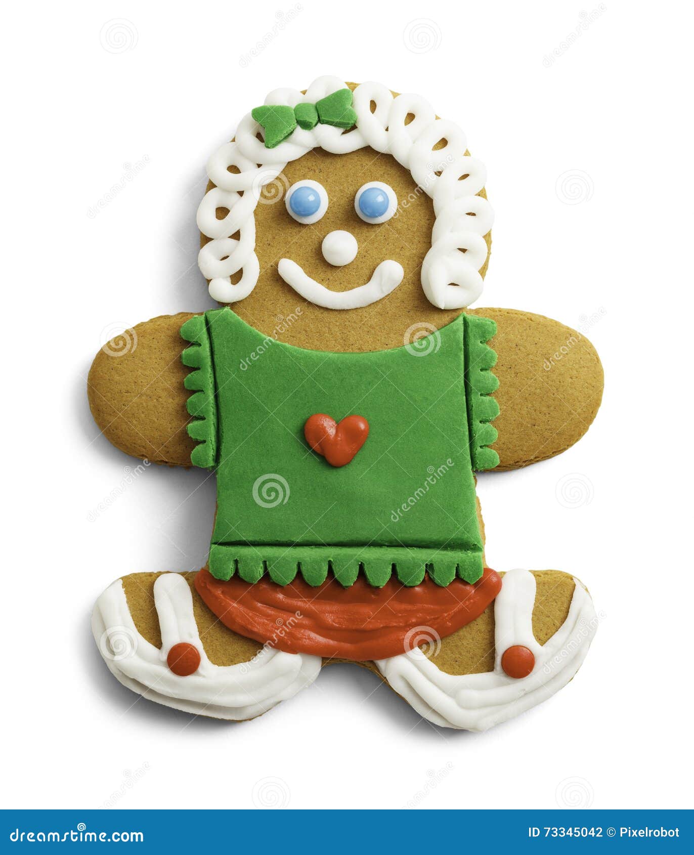 Girl Gingerbread Cookie stock photo. Image of ginger - 73345042
