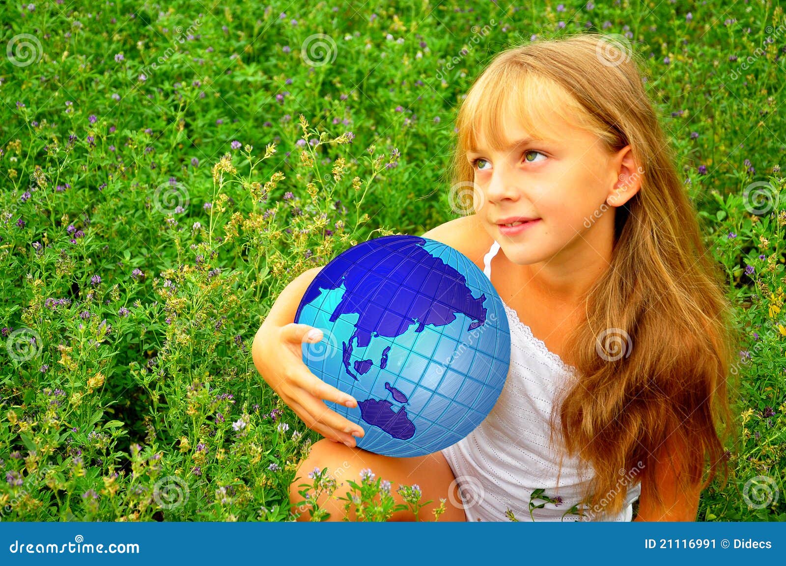Girl with globe stock image. Image of planet, grass, hair - 21116991 Girl with globe stock image. Image of planet, grass, hair - 21116991