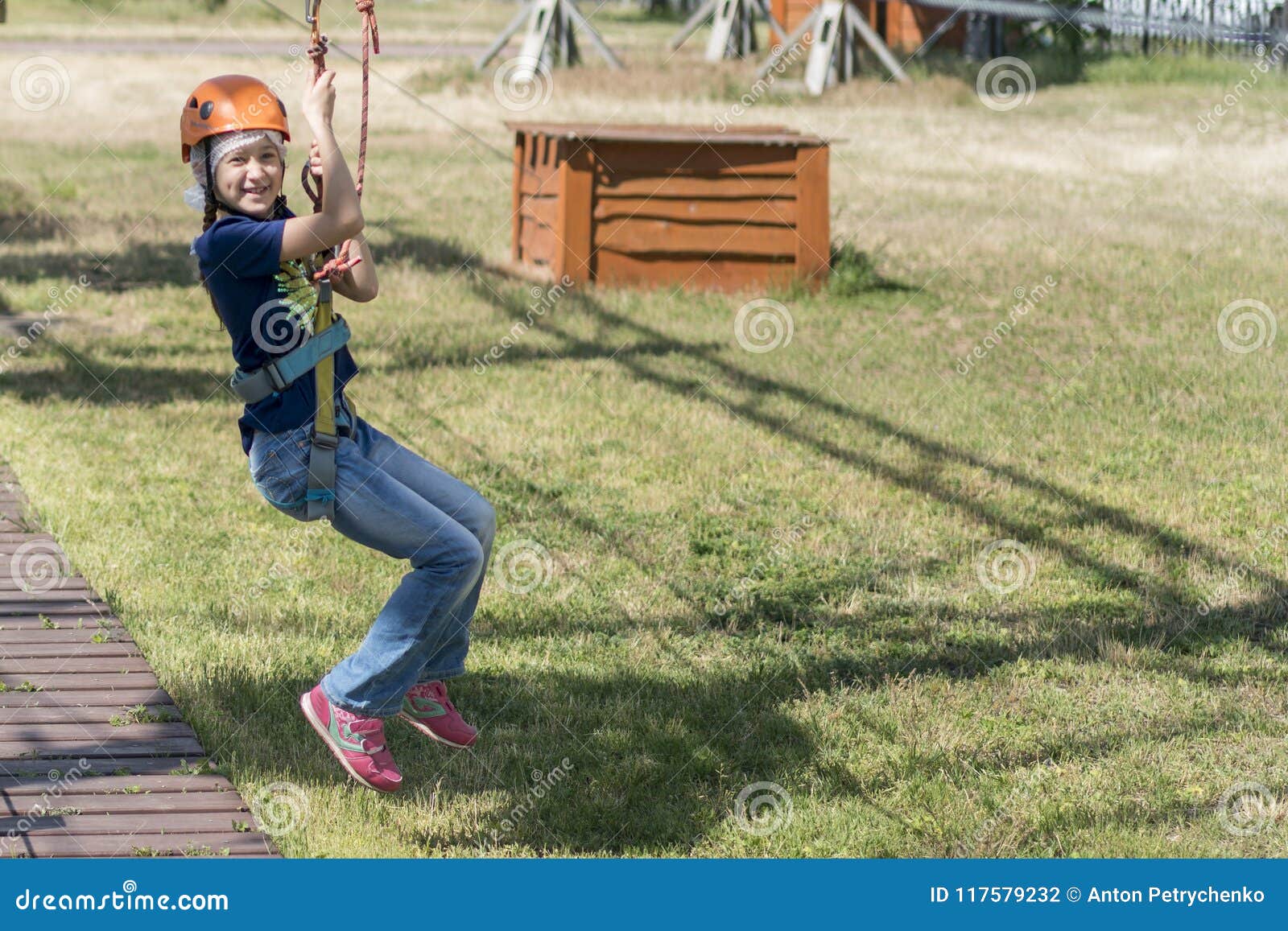 The Girl is Going by Cable Car. the Girl in the Cable Car Rides the ...