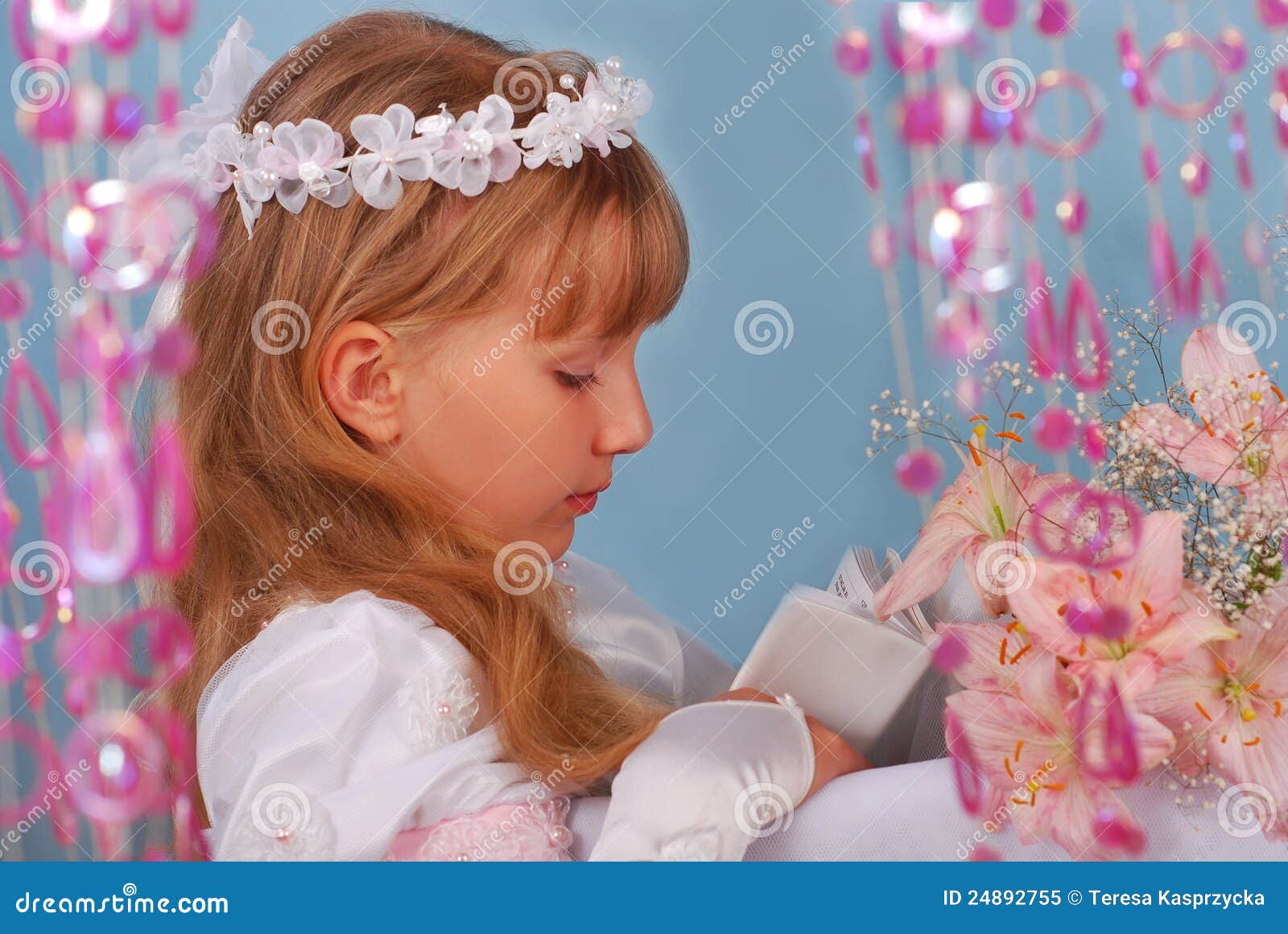 Girl Going To The First Holy Communion Royalty-Free Stock Photo ...