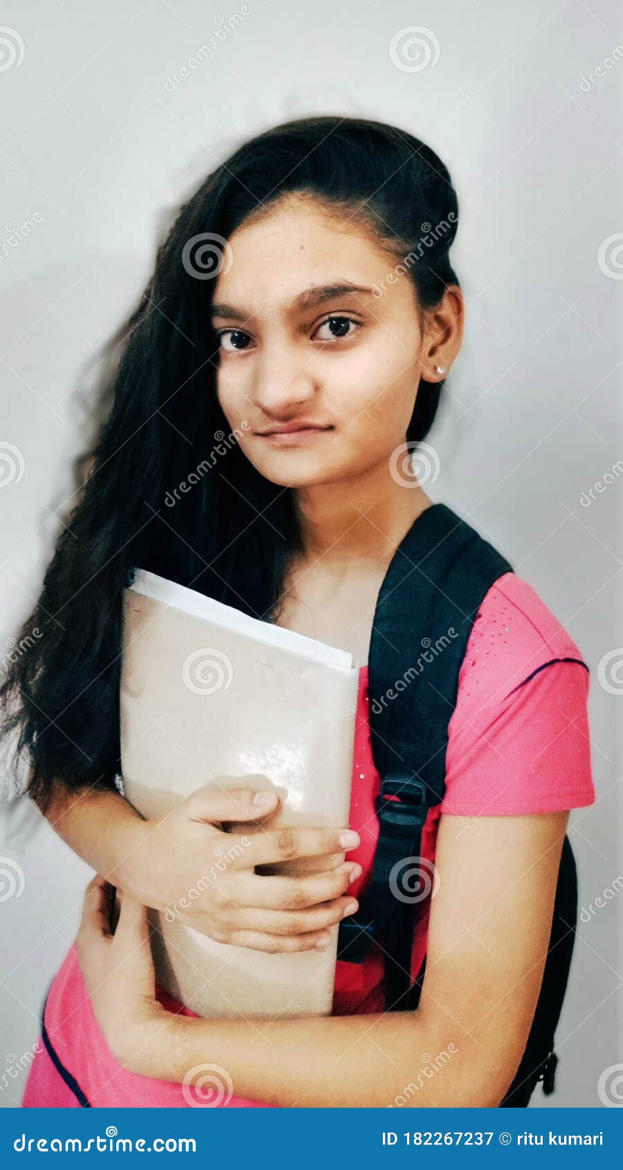 A Girl Going for Tuition Class Stock Image - Image of studies, study ...