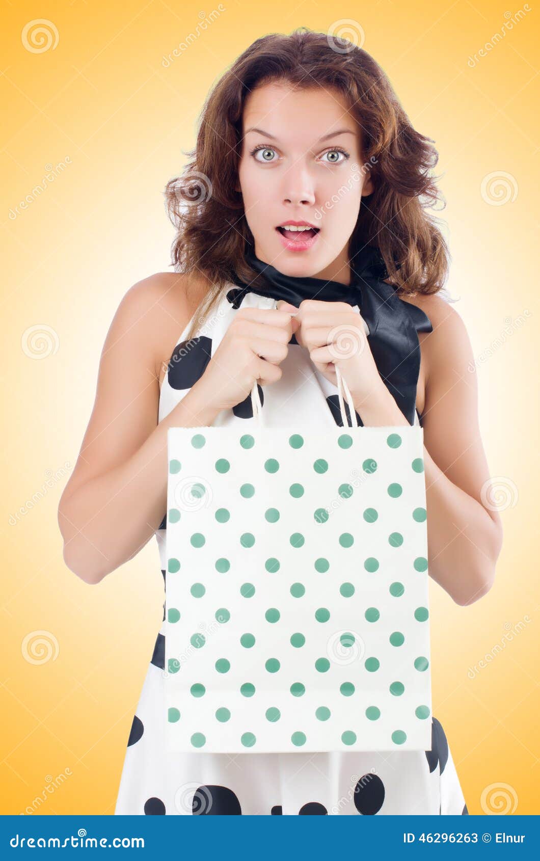 Girl after good shopping stock image. Image of female - 46296263