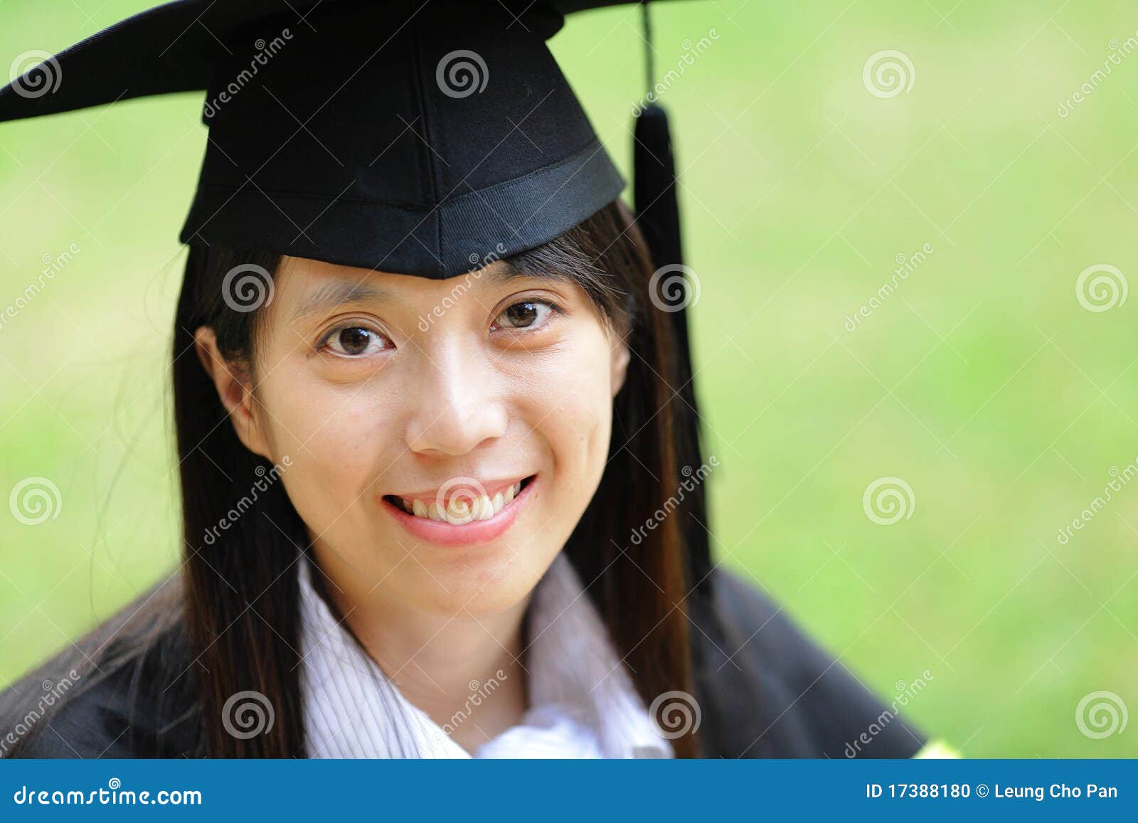 Girl graduation stock photo. Image of cheerful, minority - 17388180