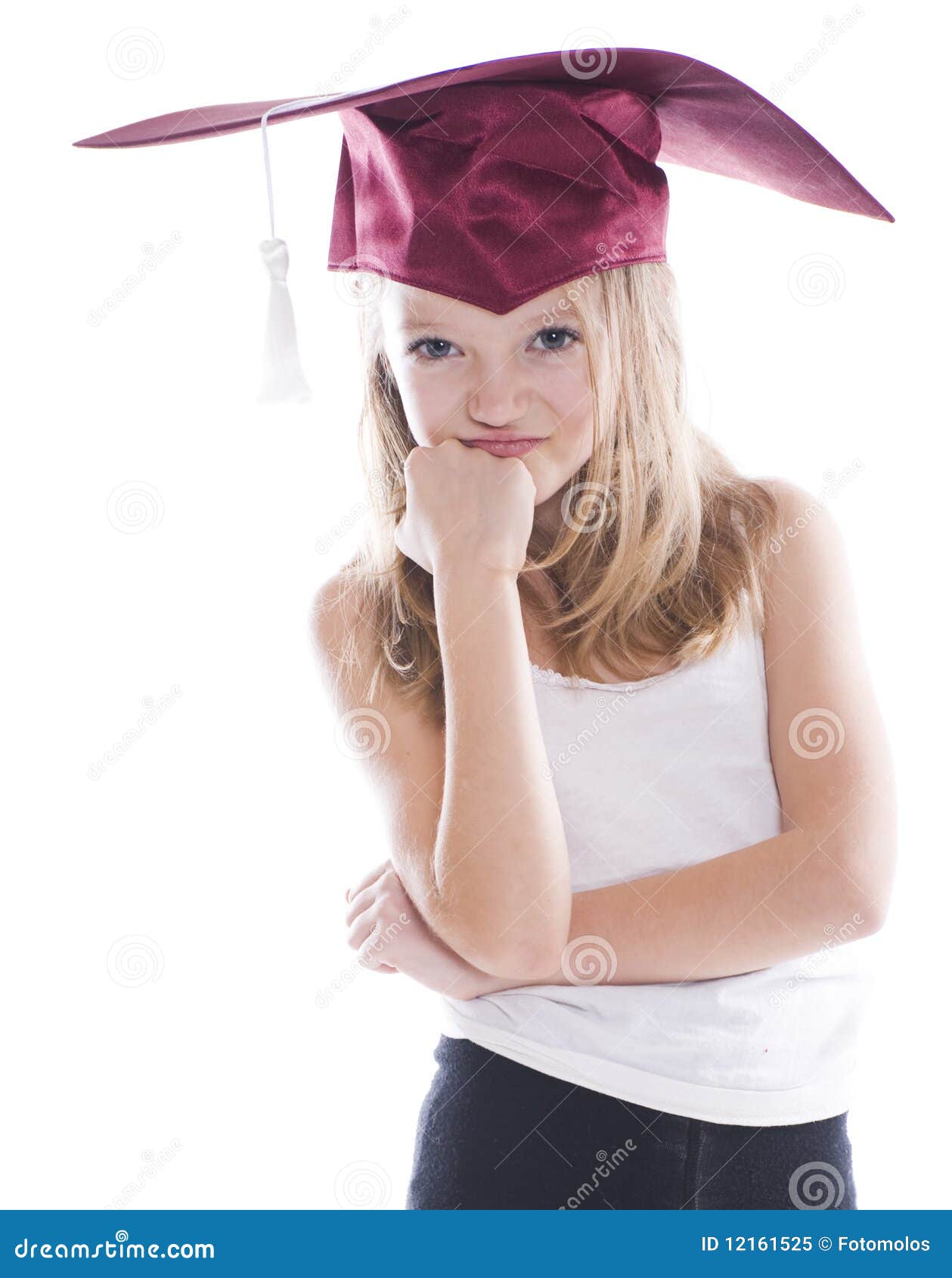 Girl in Graduation cap stock image. Image of teenagers - 12161525
