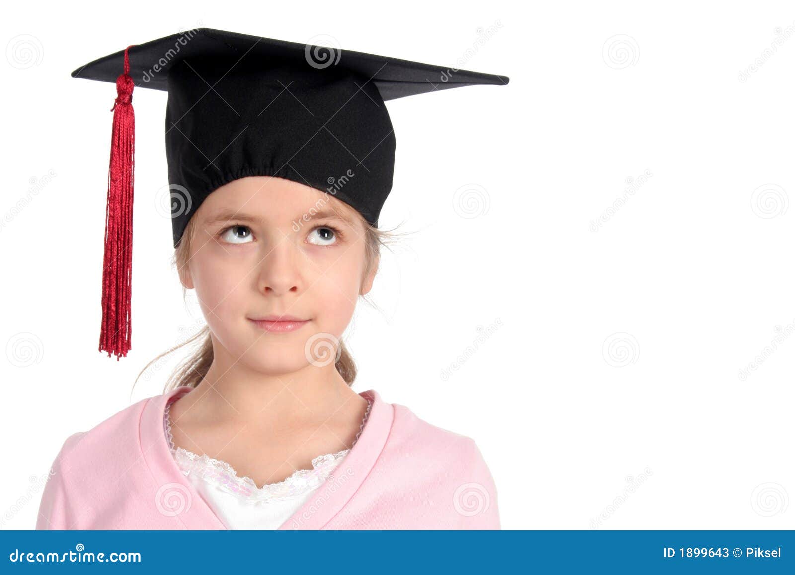 Girl in graduation cap stock image. Image of blond, girl - 1899643