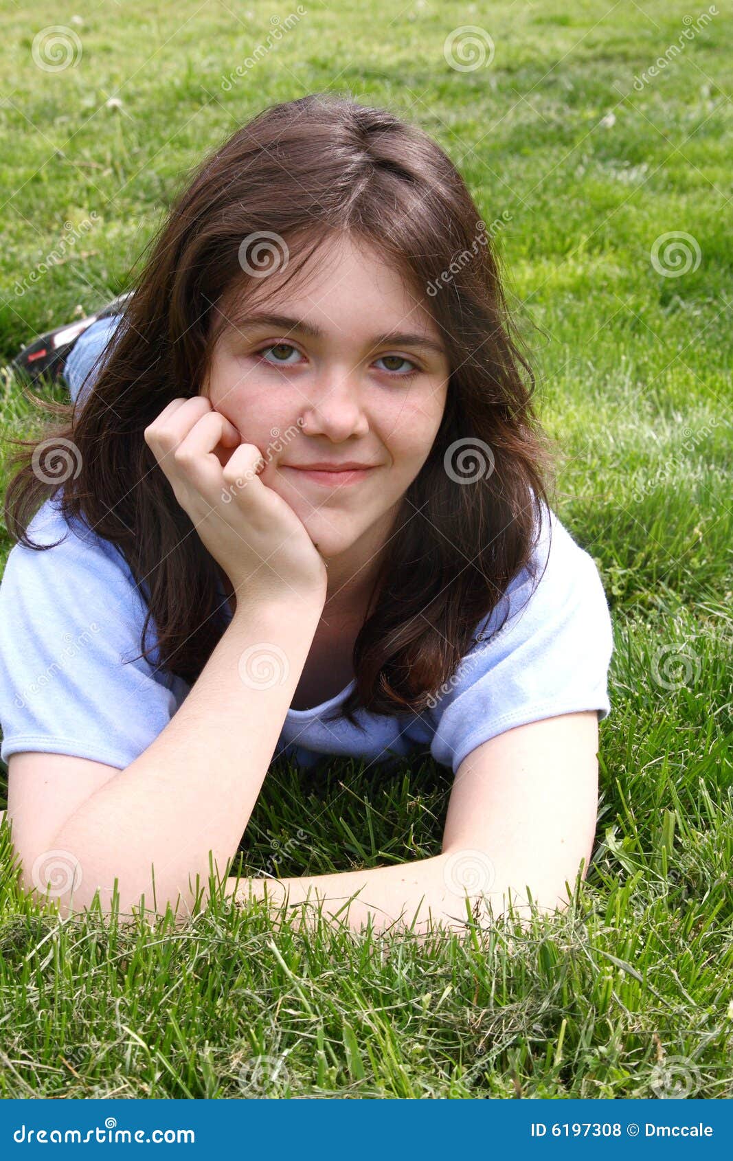 Girl In Grass Picture. Image: 6197308
