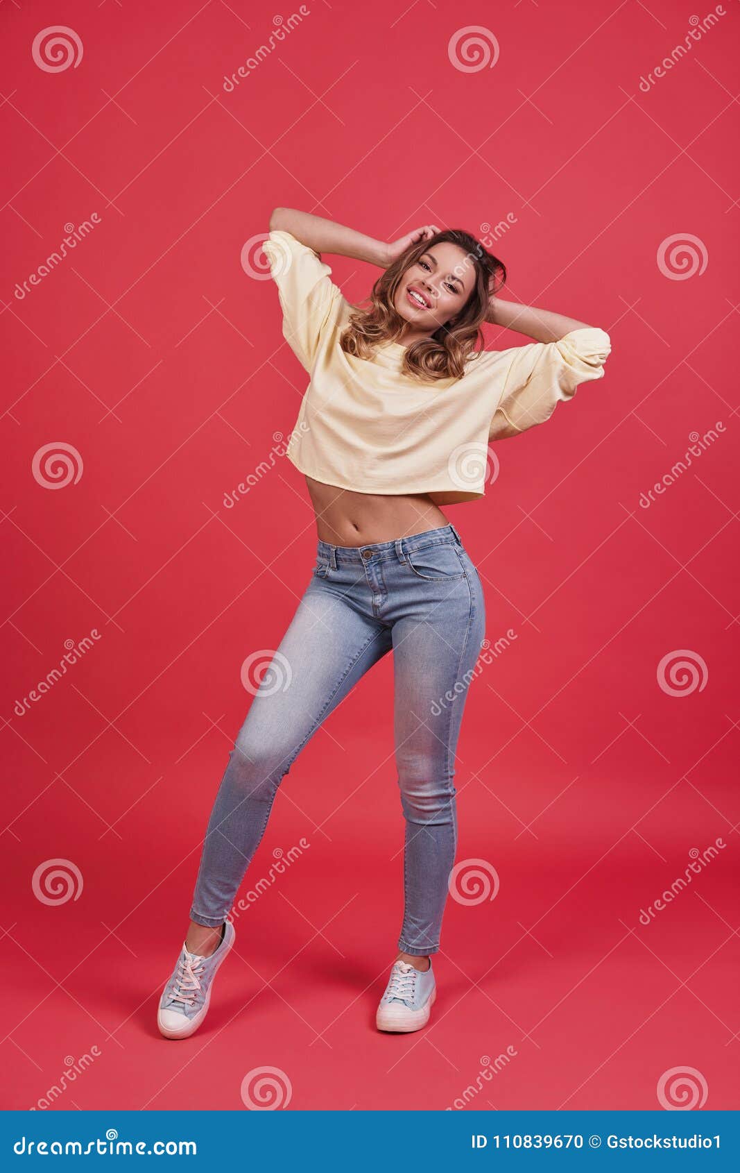 Girl with a Great Style. Full Length of Beautiful Young Woman Stock ... Girl with a Great Style. Full Length of Beautiful Young Woman Stock ...