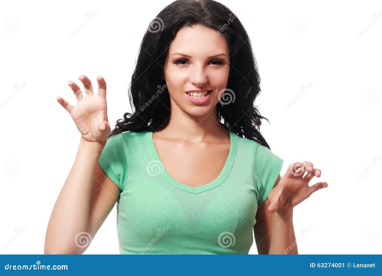 Girl growls stock image. Image of angry, dark, funny - 63274001