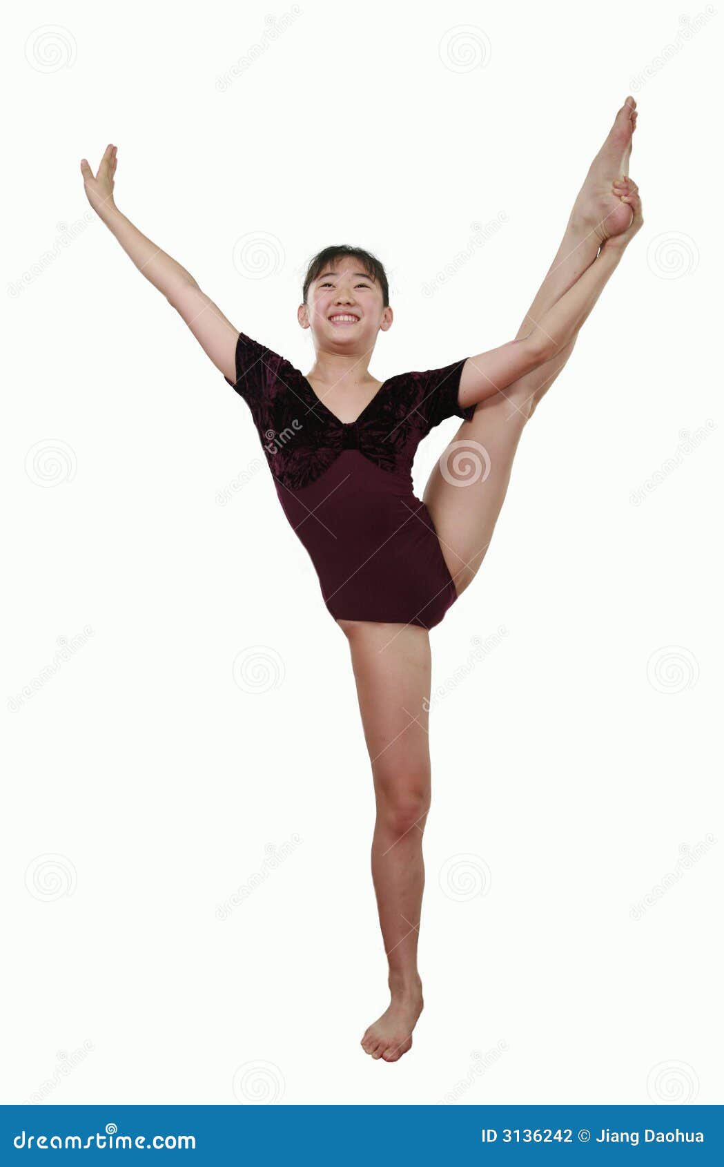 Girl in gymnastics poses stock photo. Image of athlete - 3136242