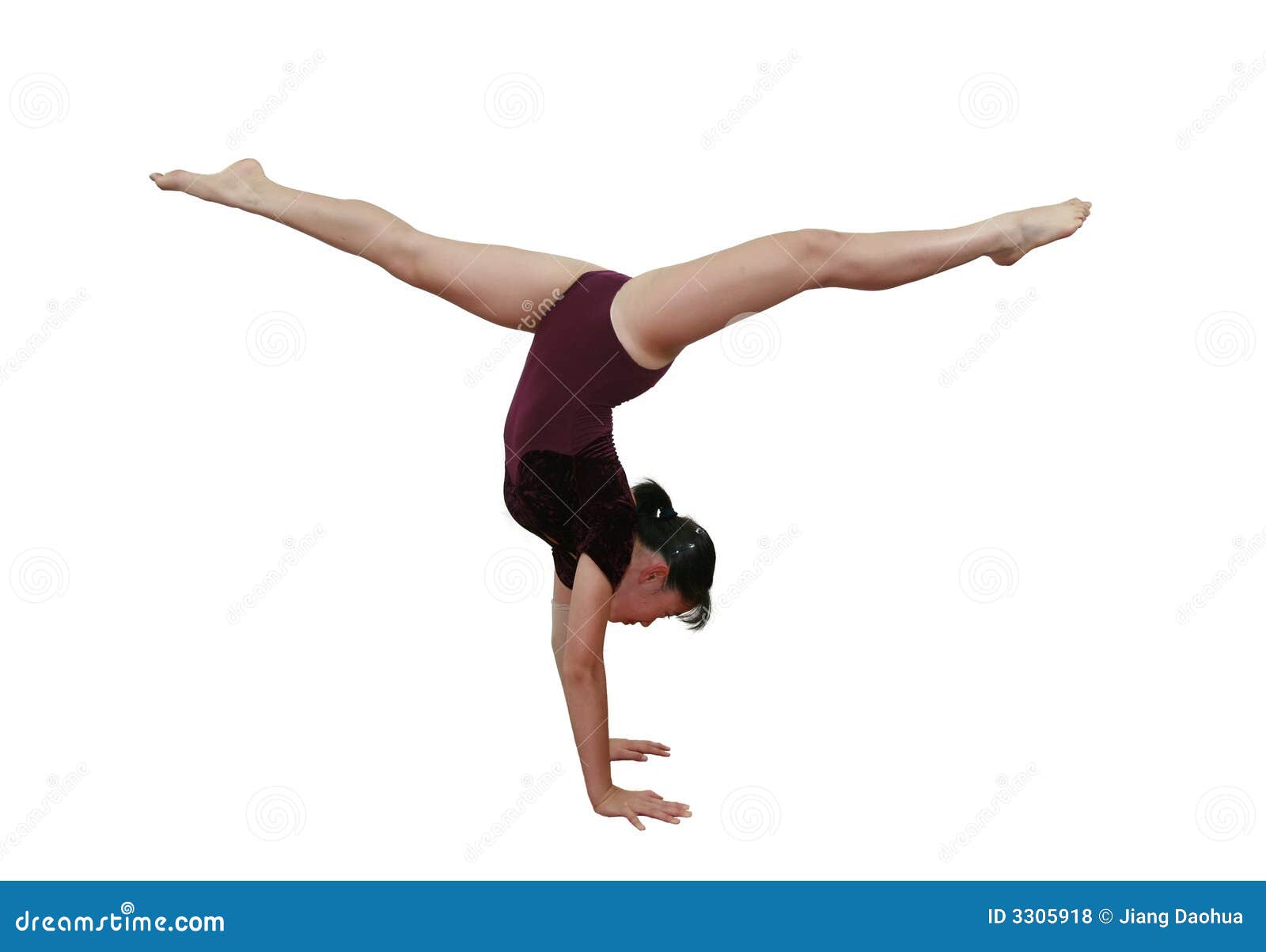 Girl in gymnastics poses stock photo. Image of flexibility - 3305918