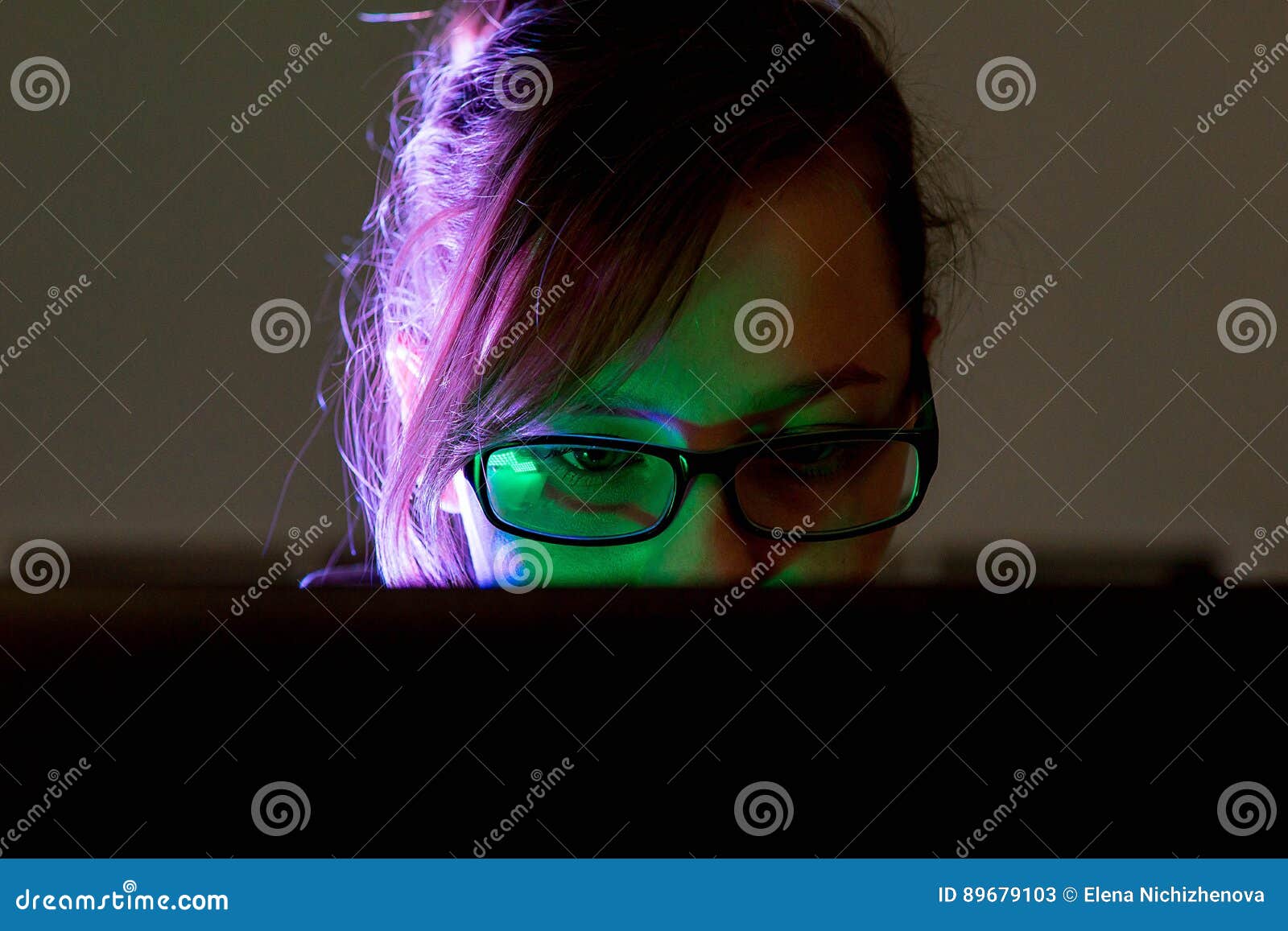 A girl hacker stock image. Image of adult, business, person - 89679103