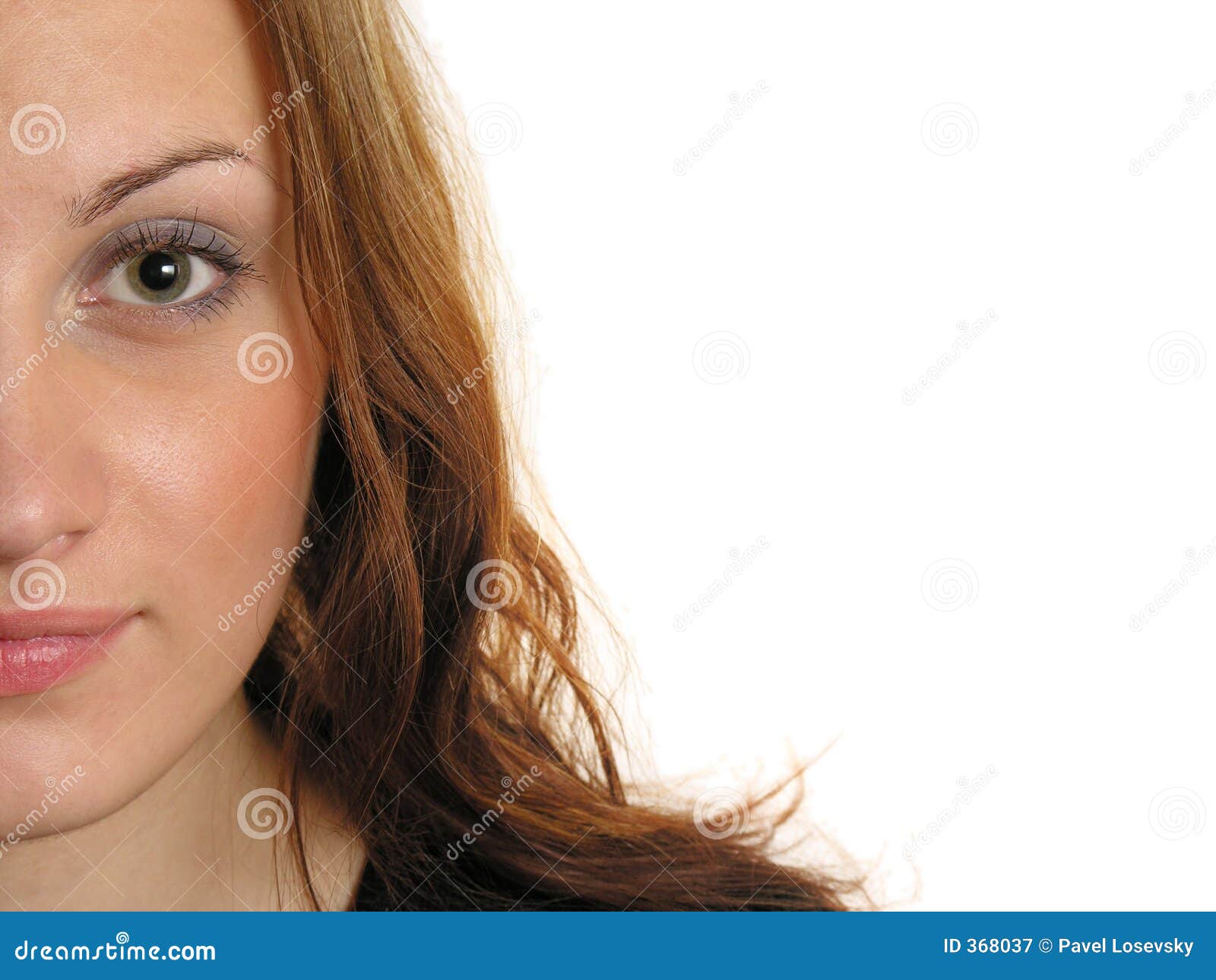 Girl half face stock image. Image of beauty, eyes, portrait - 368037