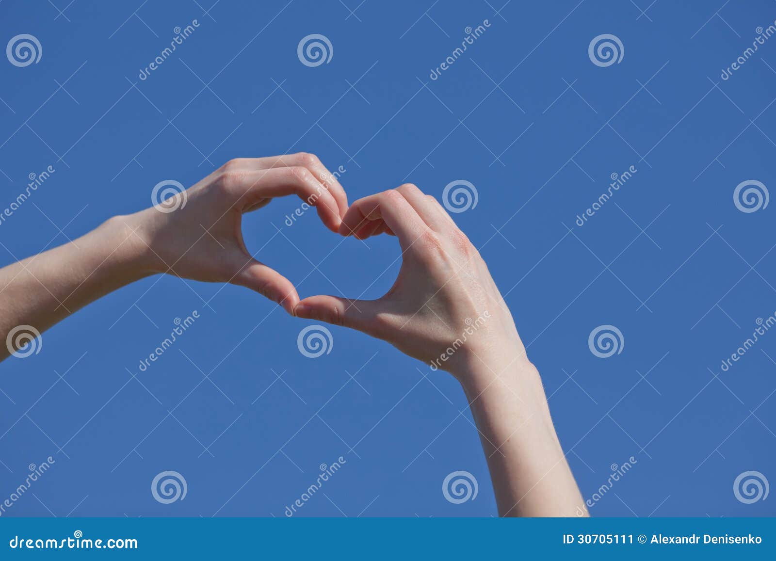 Girl hand in heart form stock image. Image of finger - 30705111