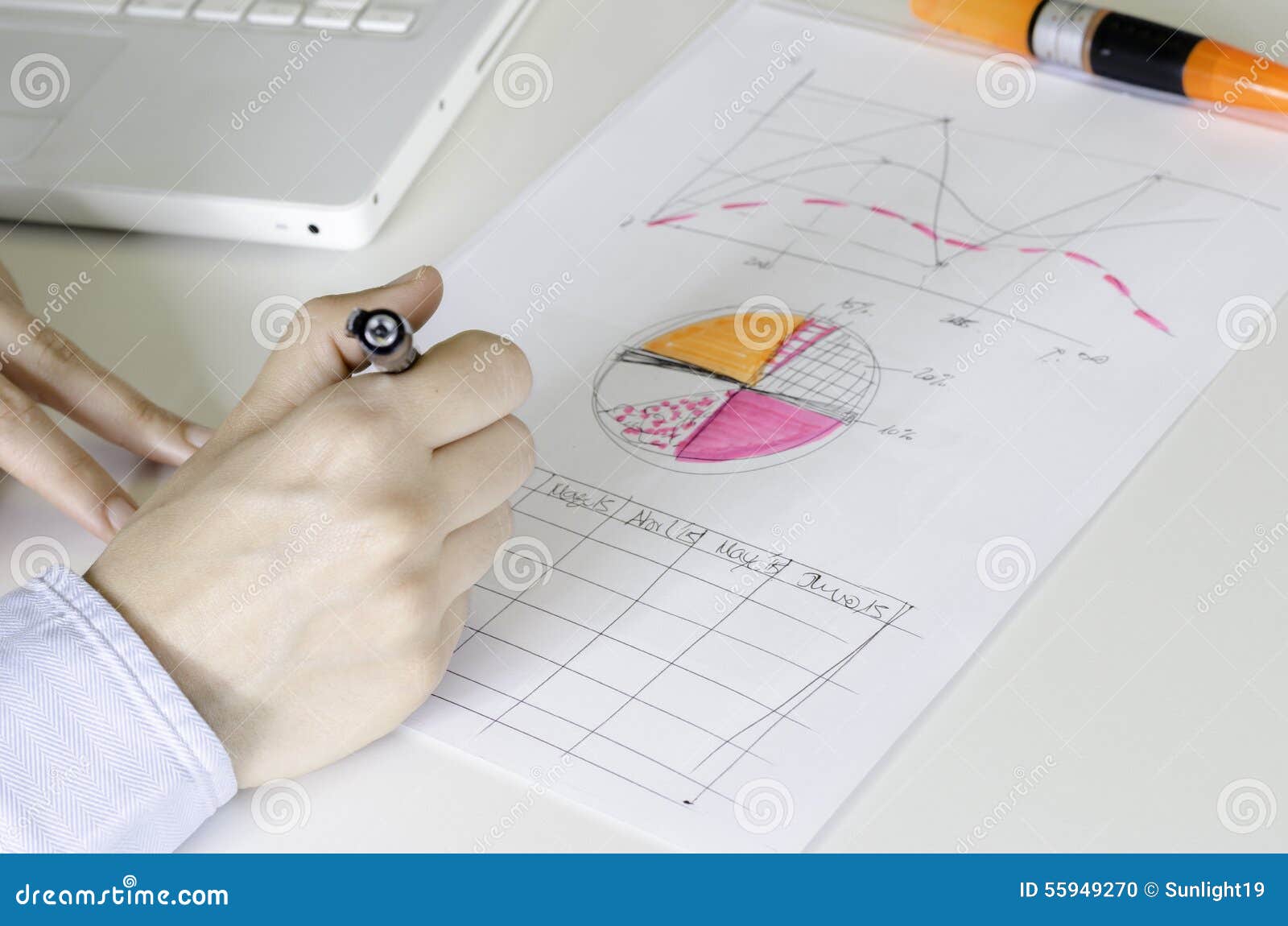 Girl Hands Doing Calculations Stock Photos - Free & Royalty-Free Stock ...
