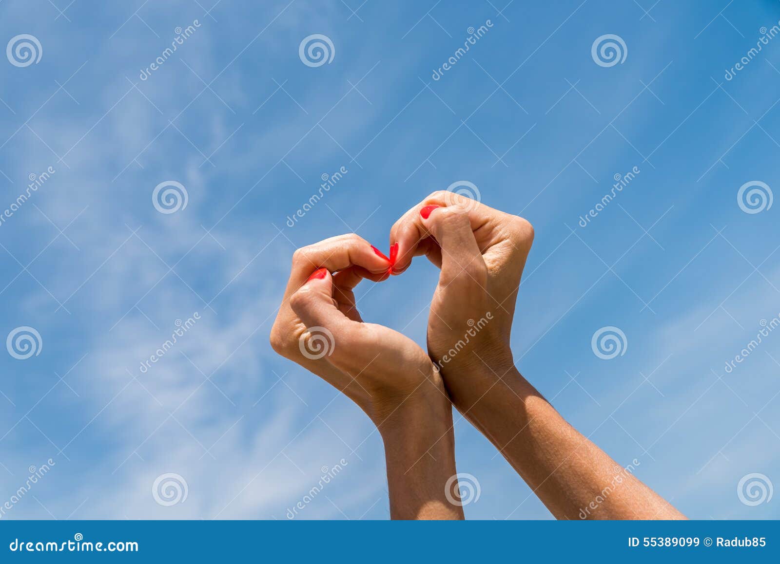 Girl Hands in Heart Shape stock image. Image of body - 55389099
