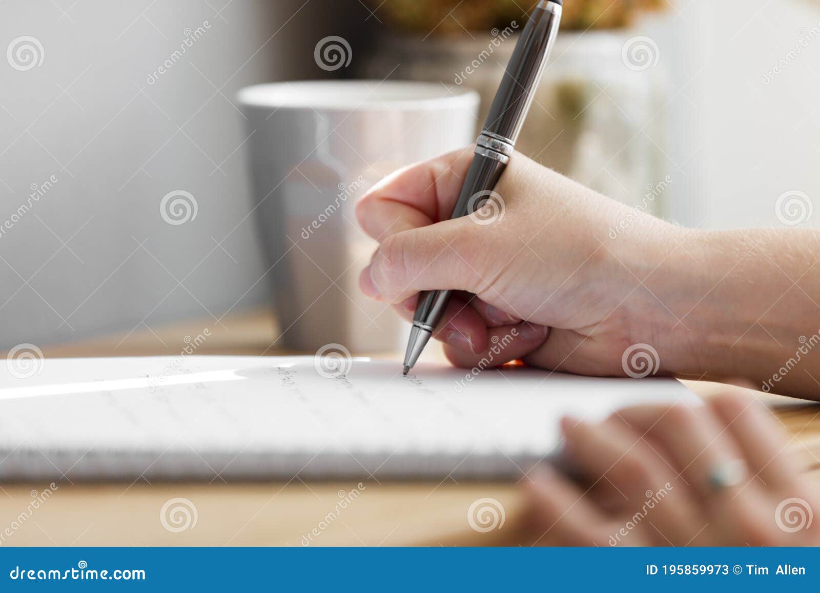Handwriting Letter With Pen Royalty-Free Stock Photography ...
