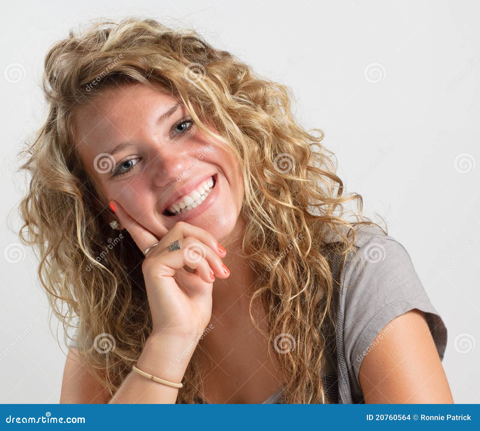 Girl with Happy Expression stock photo. Image of female - 20760564