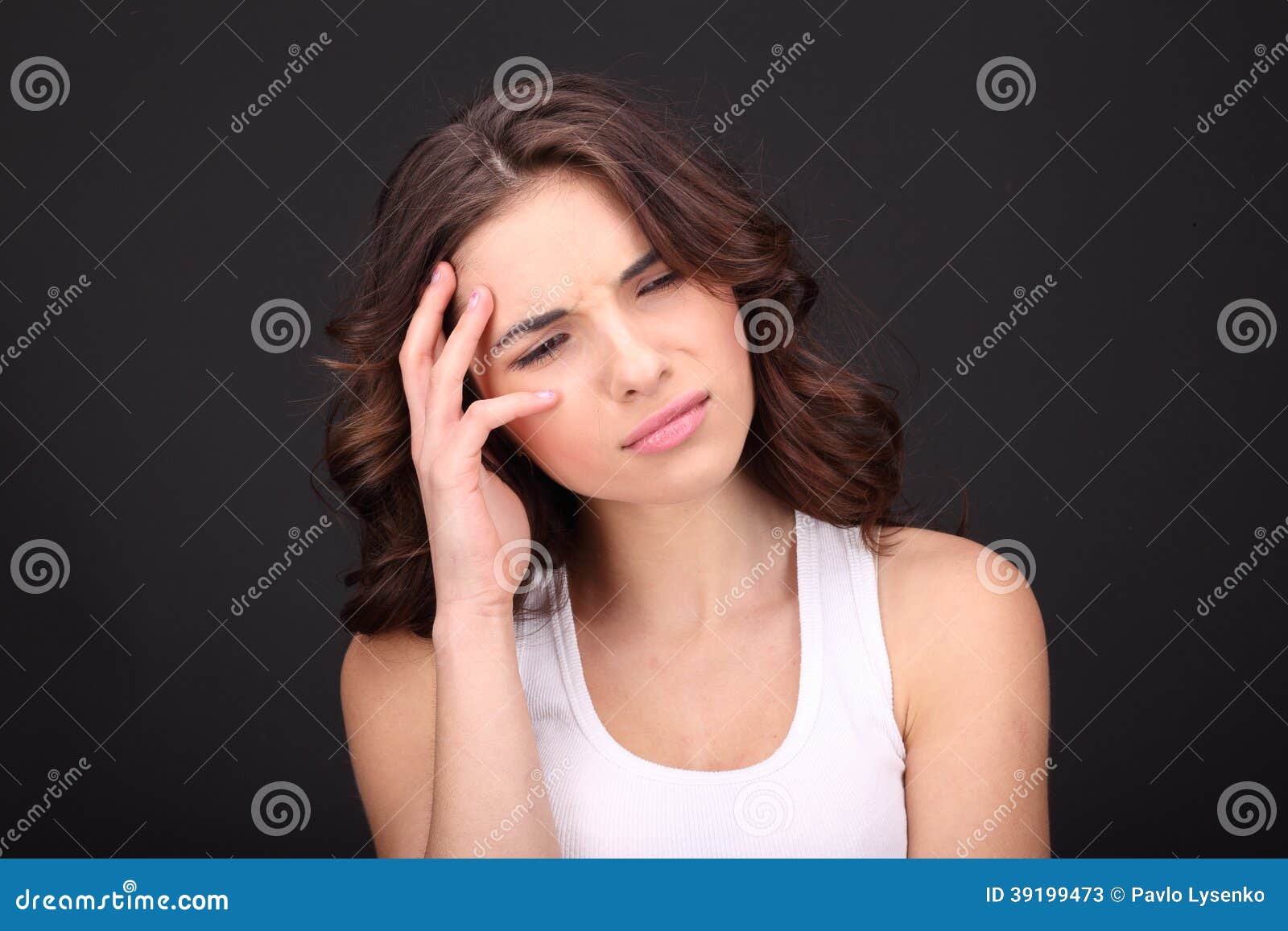 Girl has problems stock image. Image of sadness, teenager - 39199473
