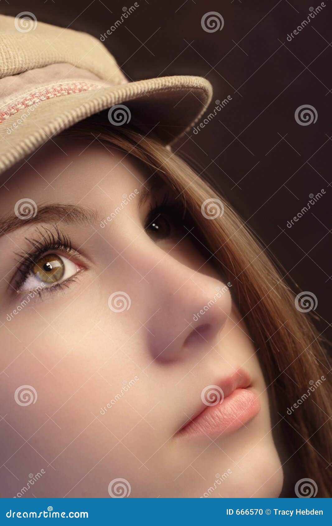 Girl in a hat stock photo. Image of skin, model, female - 666570