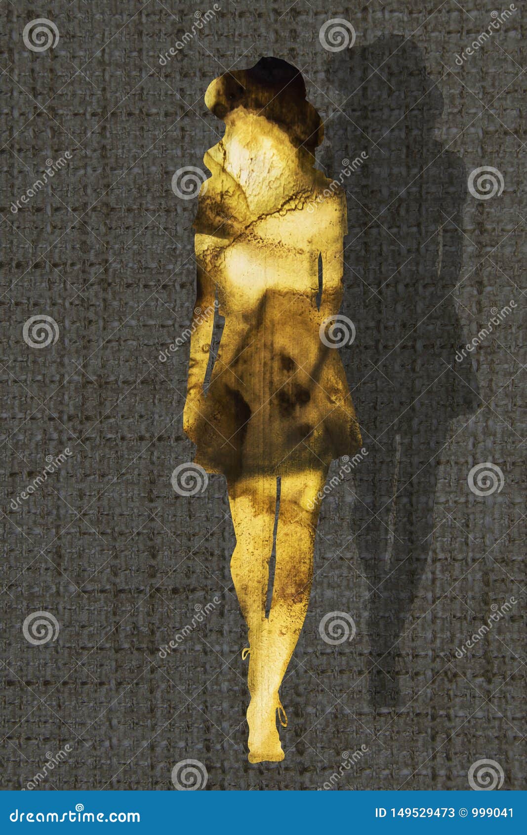 Girl With Hat Silhouette Fashion Illustration Stock Illustration Illustration Of Brown