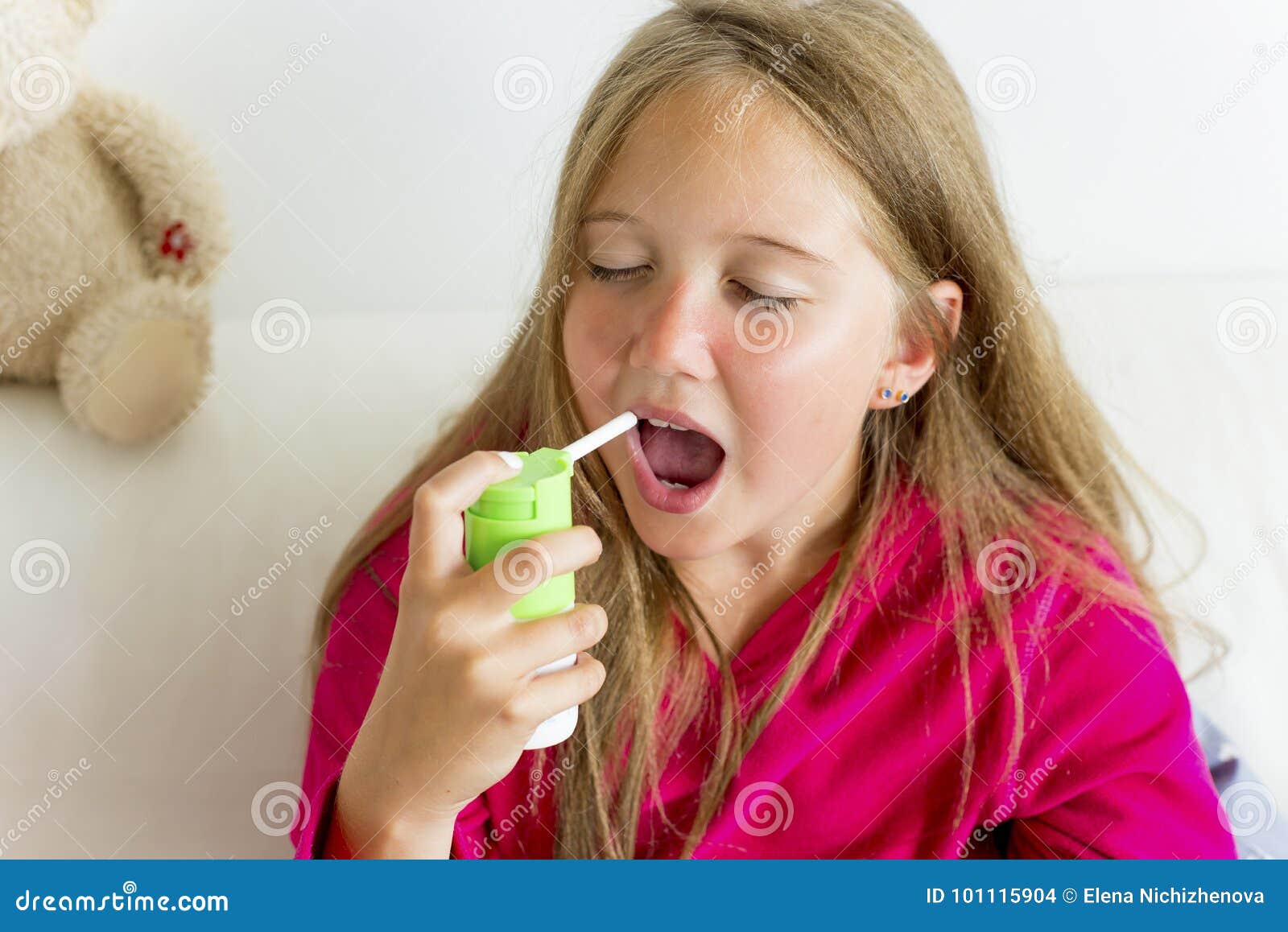Girl having flu stock photo. Image of people, pain, caucasian - 101115904