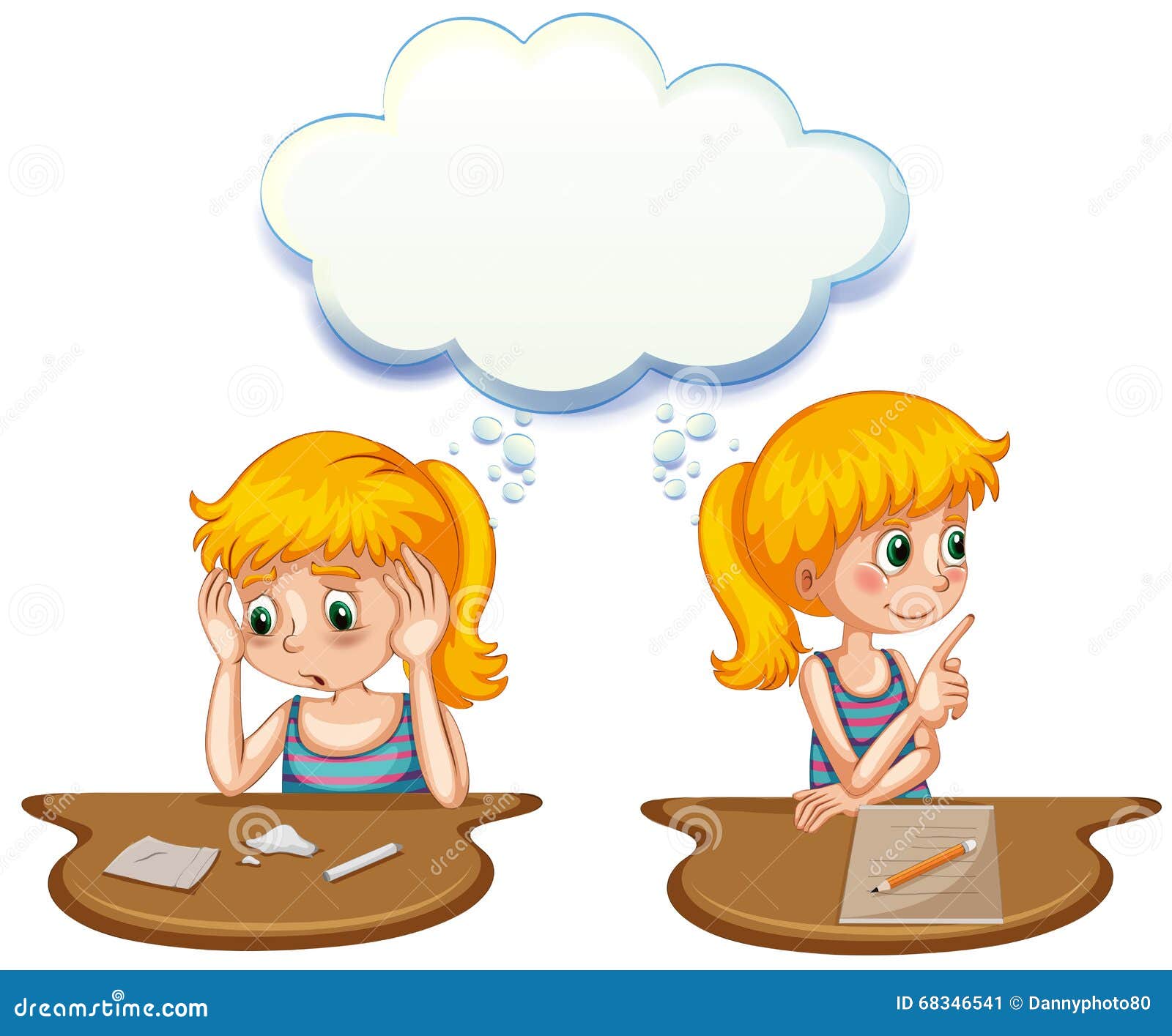 Positive And Negative Check Mark. Infographic Cartoon Vector ...