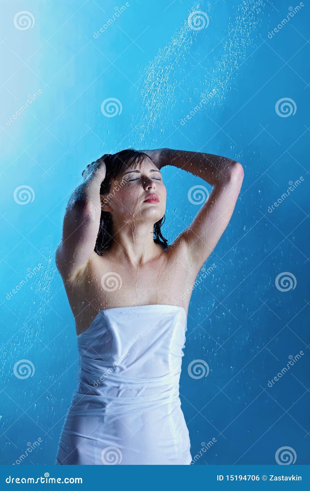 Girl having shower stock photo. Image of pure, glamor - 15194706