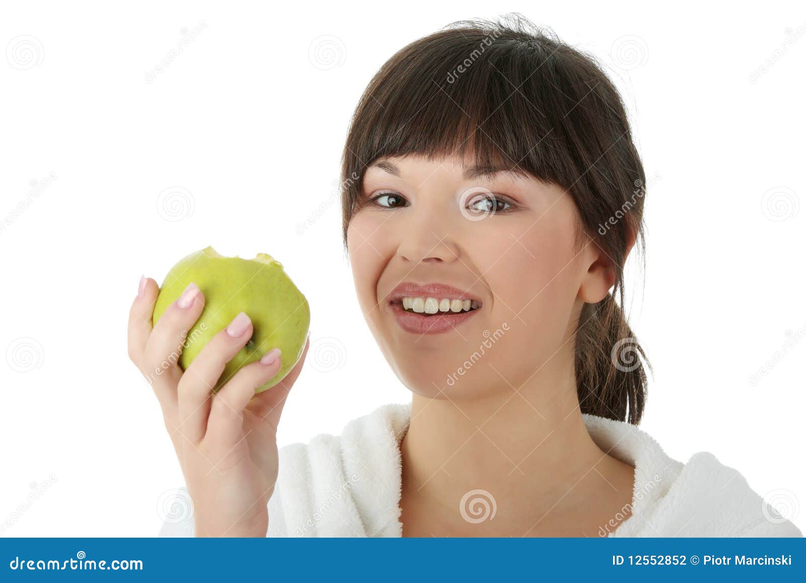 Girl having snack stock photo. Image of caucasian, beauty - 12552852
