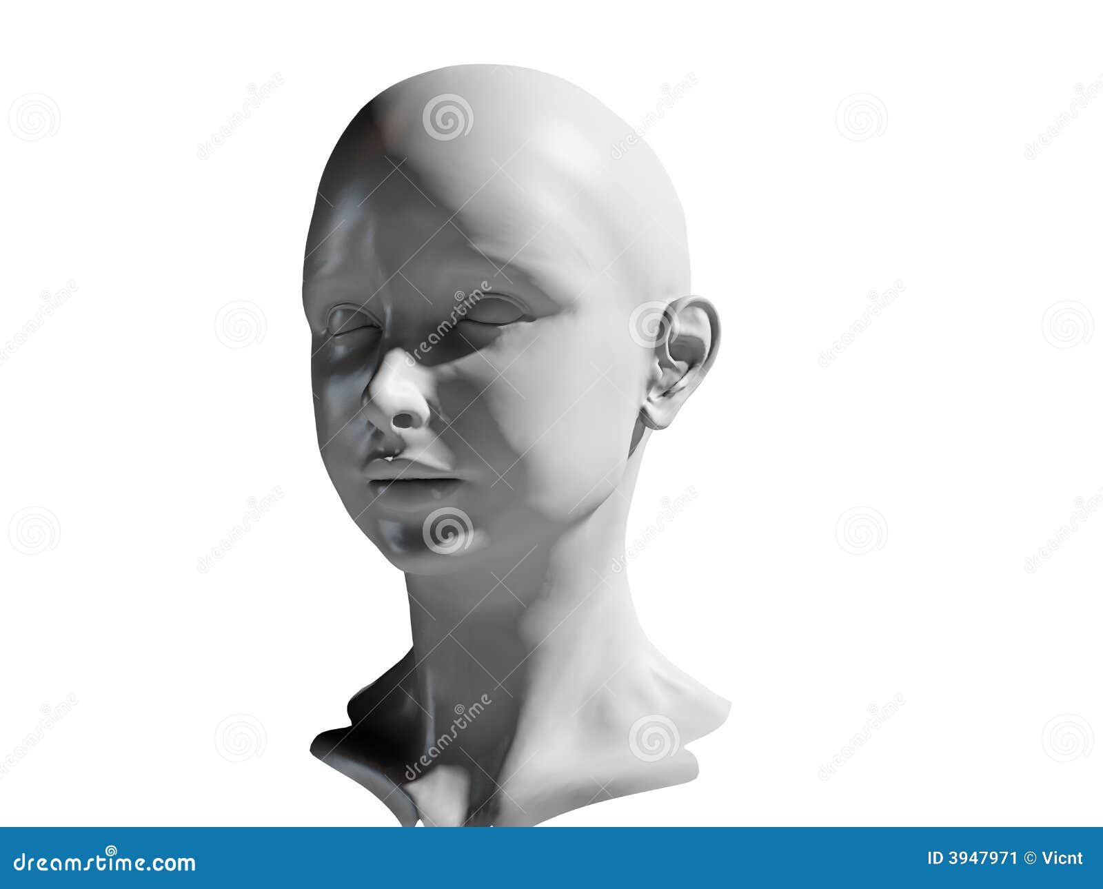 Girl head stock illustration. Illustration of head, lifestyles - 3947971