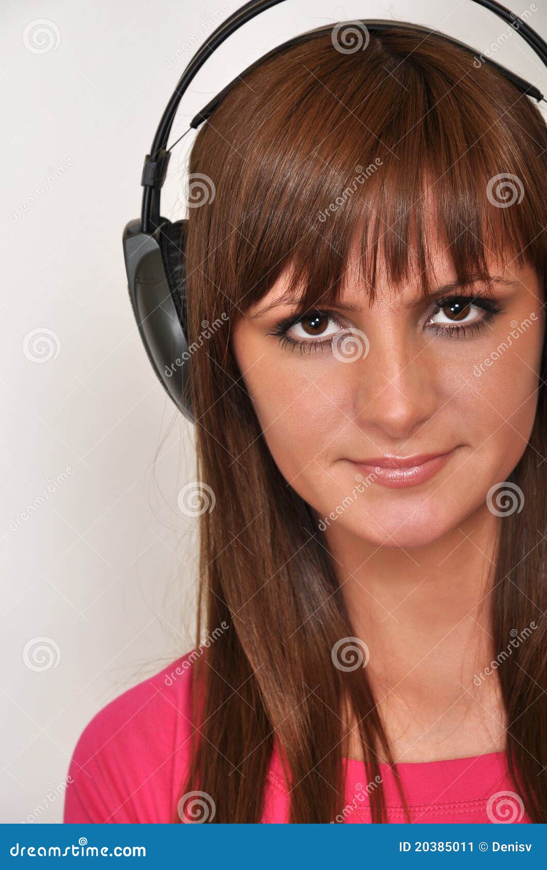 Girl with headphone stock image. Image of headphones - 20385011
